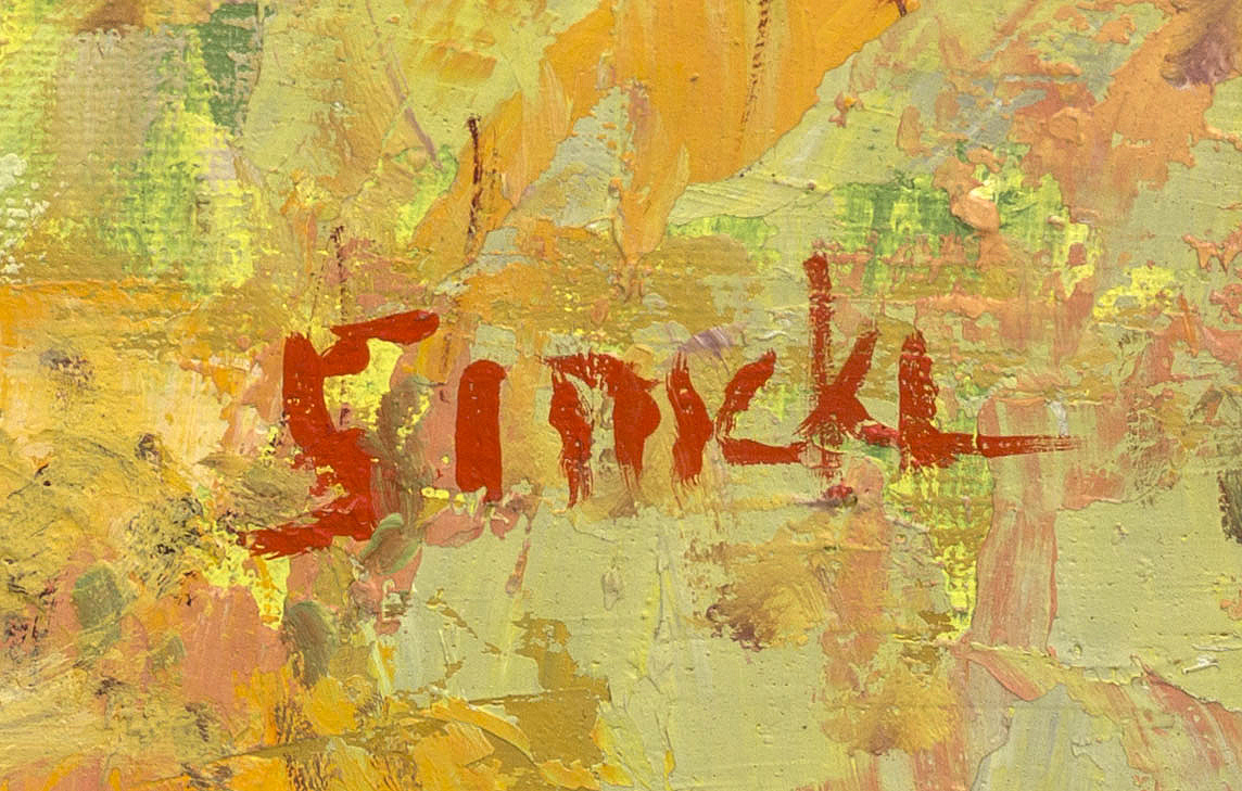 RENÉ SINICKI, oil on canvas signed. - Bukowskis