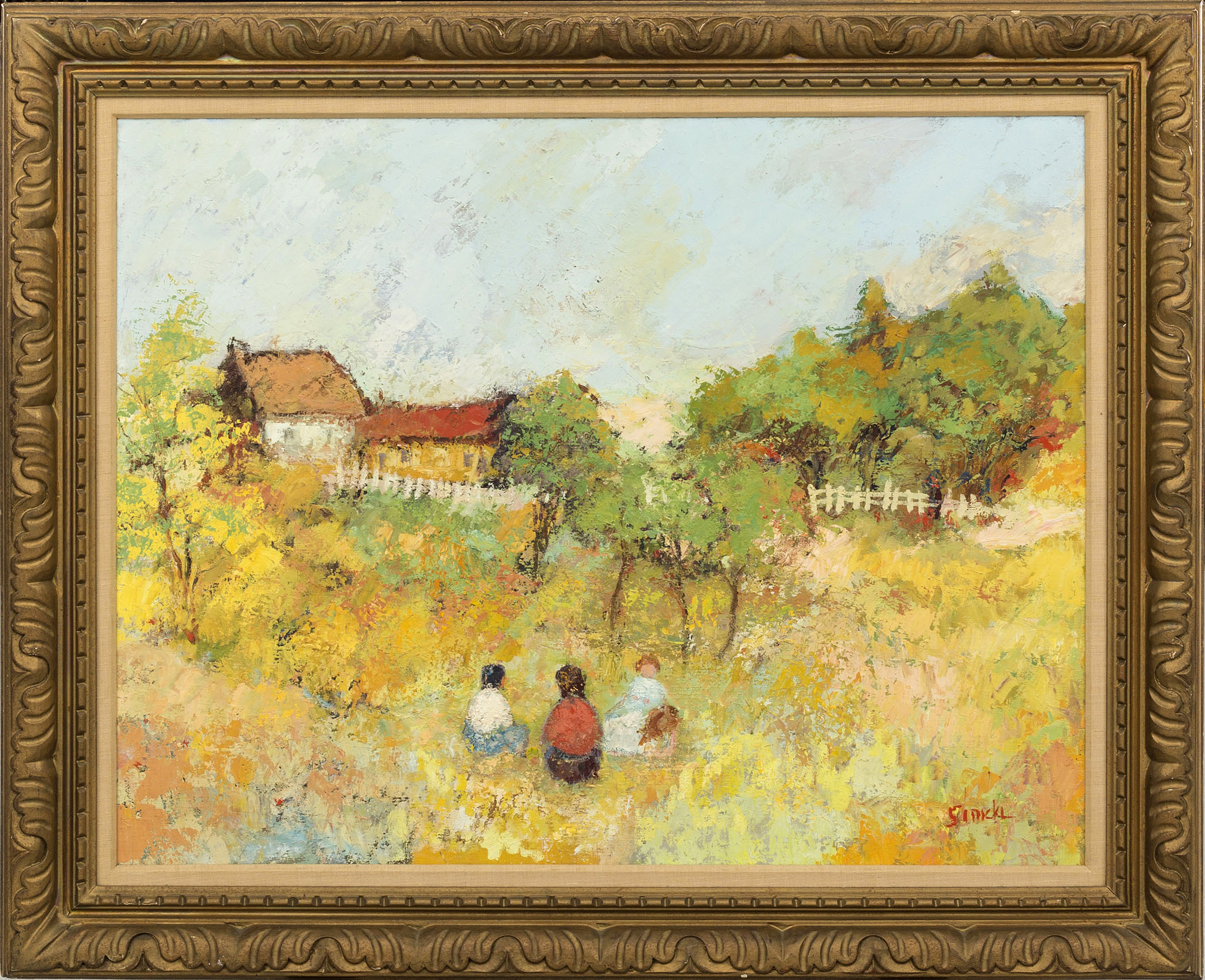 RENÉ SINICKI, oil on canvas signed. - Bukowskis