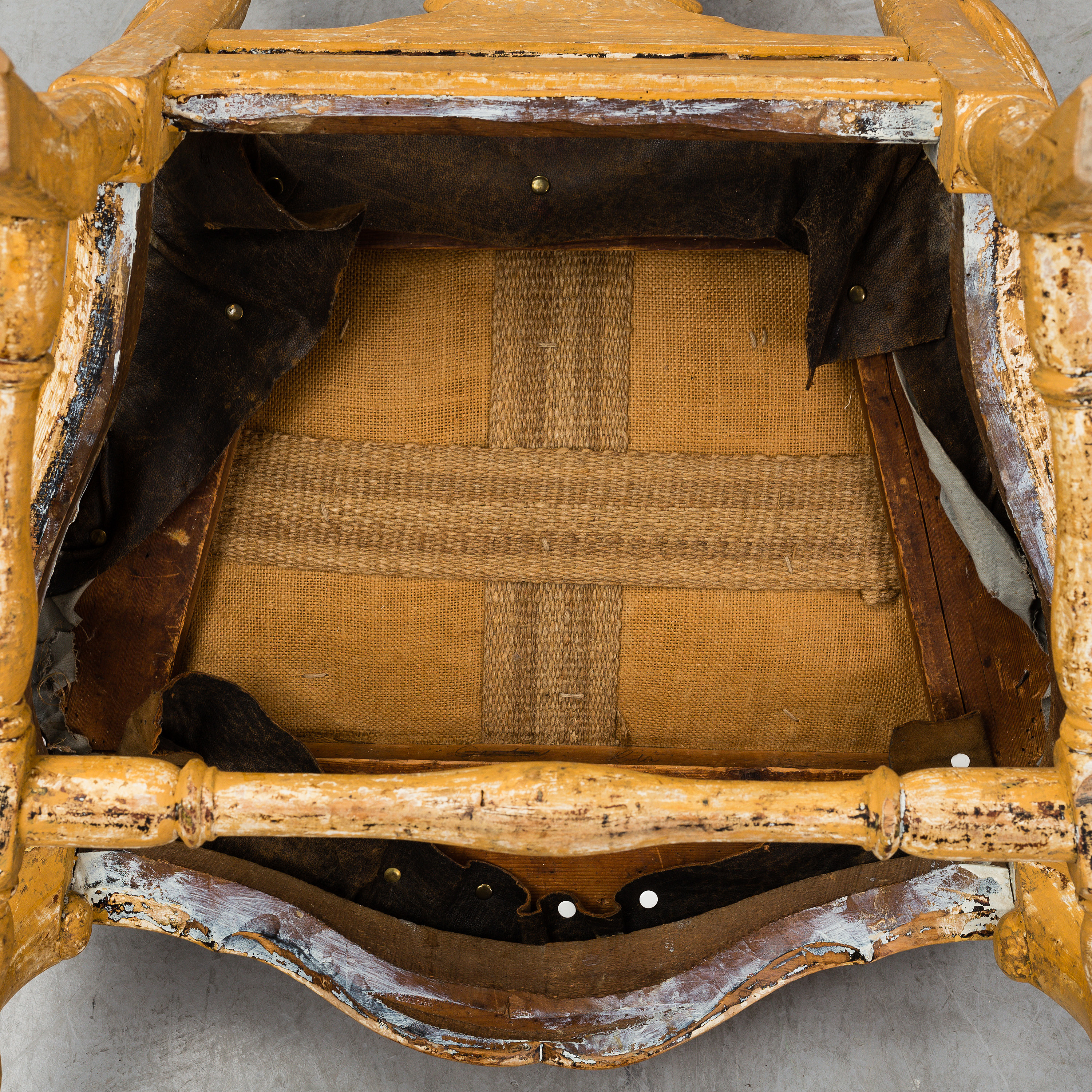A Swedish Rococo 18th century armchair. - Bukowskis