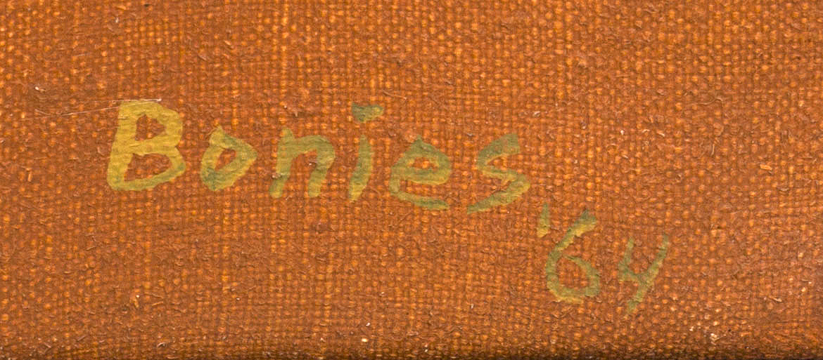 BOB BONIES, oil on canvas signed and dated 64. - Bukowskis
