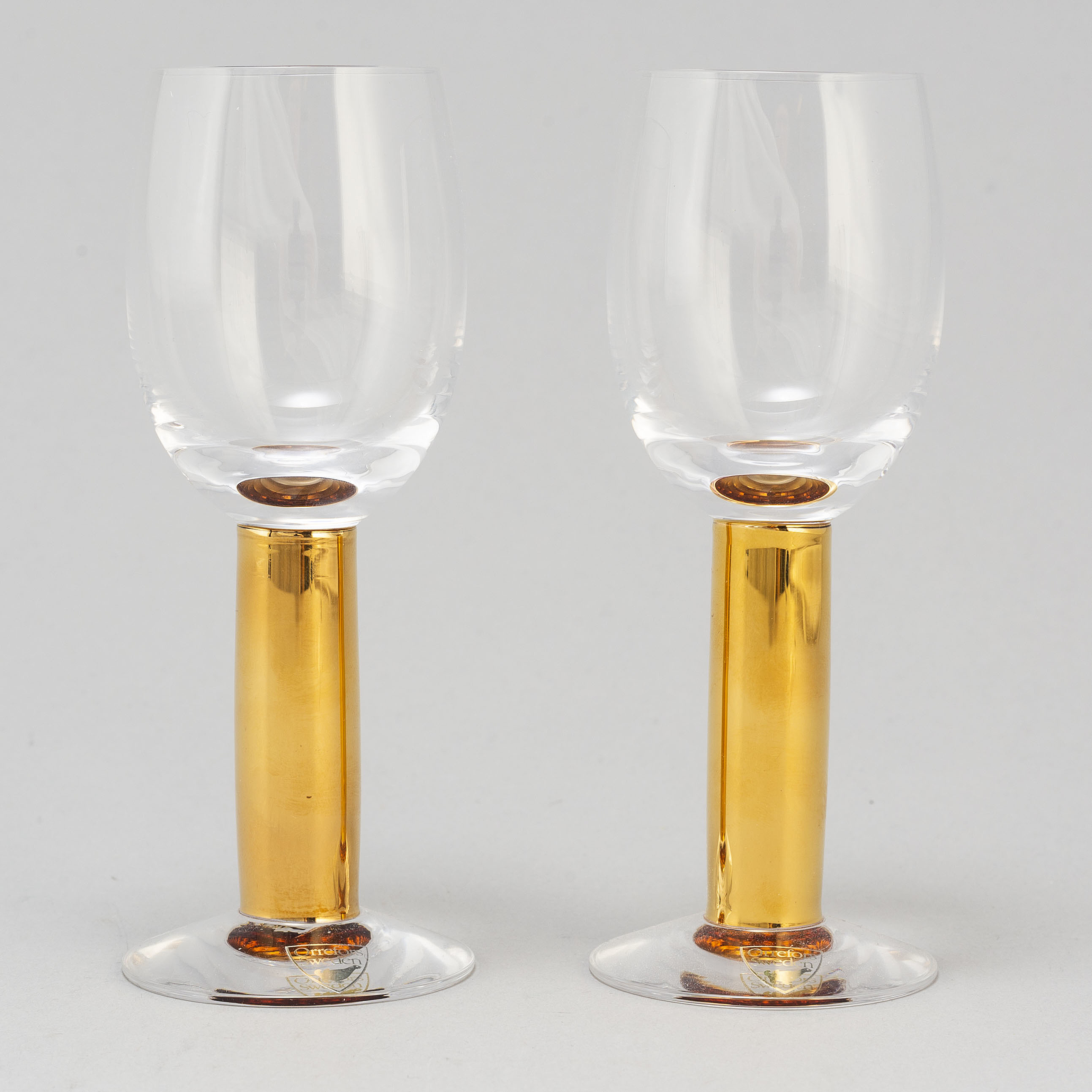 Ten glasses, 'Nobel' by Gunnar Cyrén, Orrefors. - Bukowskis