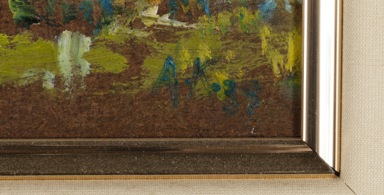 AIMO KANERVA, oil on board, signed AK -39. - Bukowskis