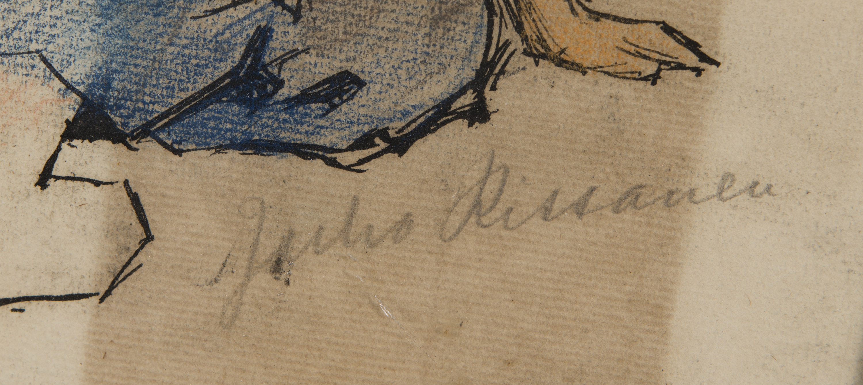 JUHO RISSANEN, tusch och färgpenna, signerad. - Bukowskis