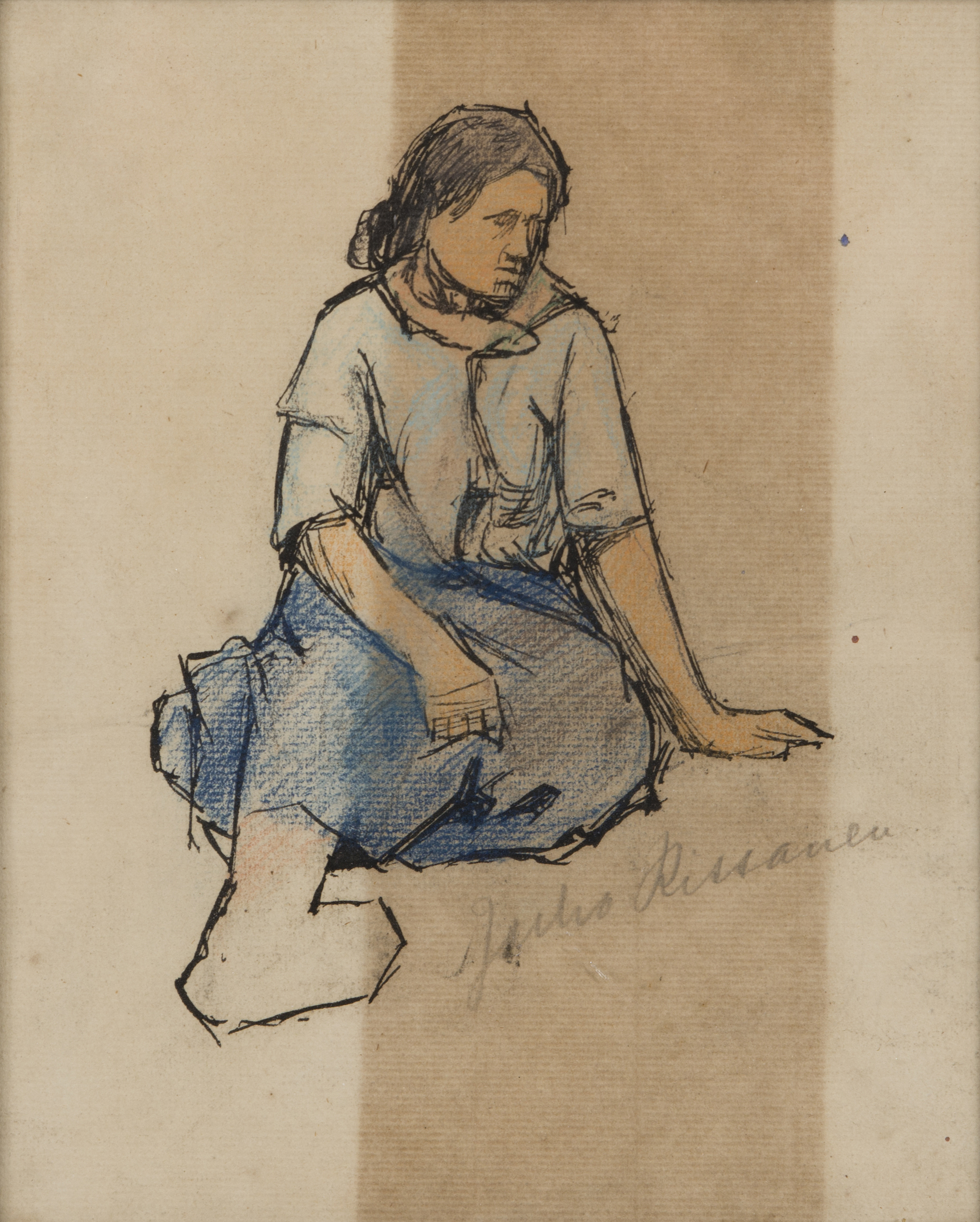 JUHO RISSANEN, tusch och färgpenna, signerad. - Bukowskis