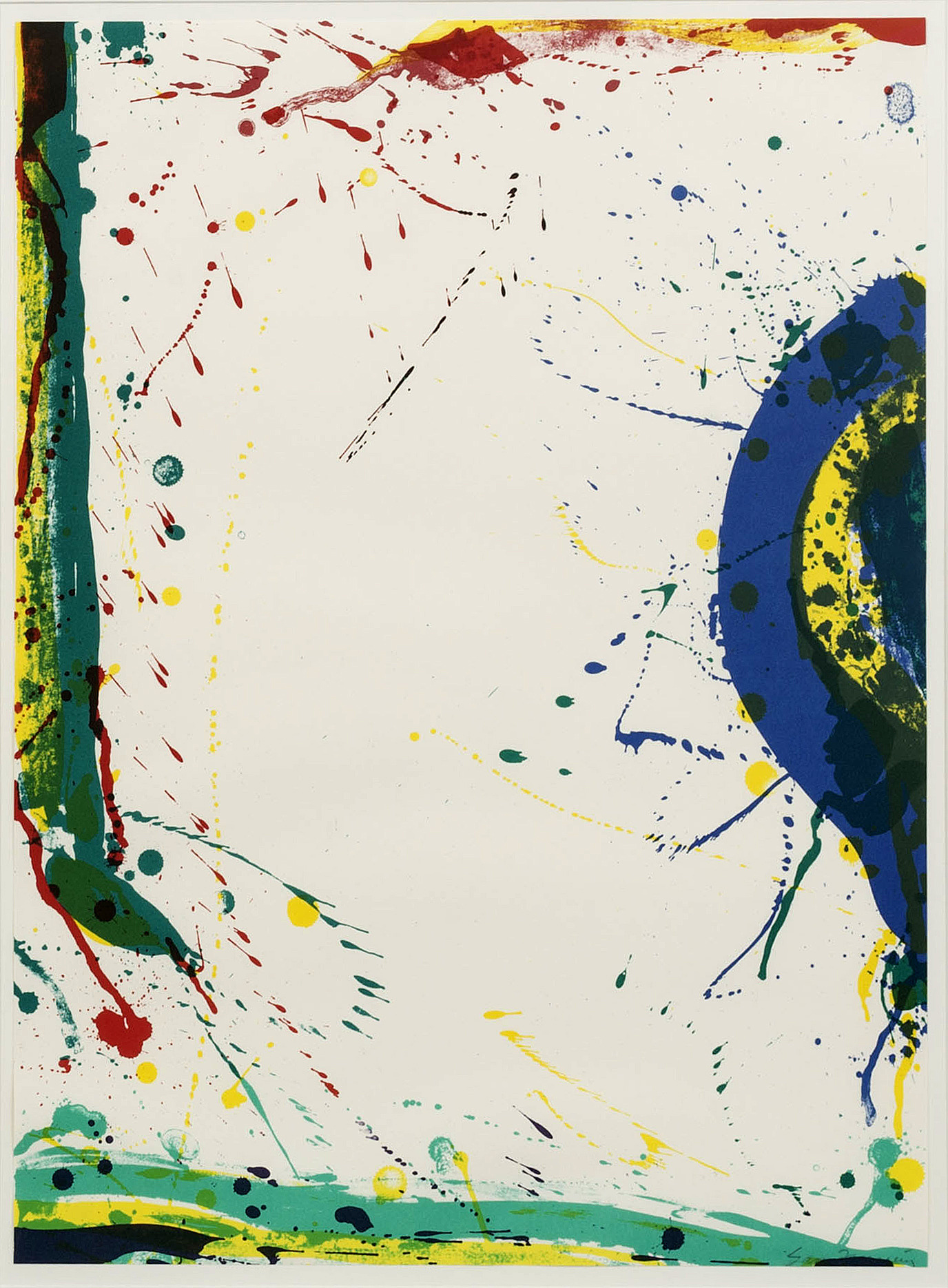 SAM FRANCIS, a signed lithograph. - Bukowskis