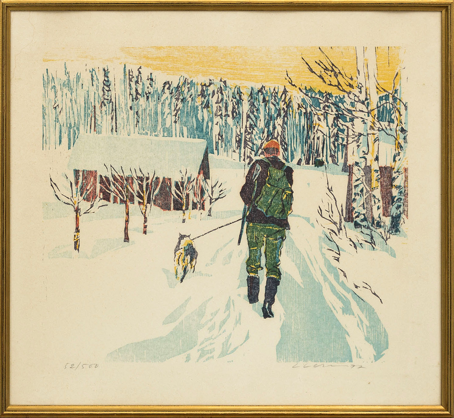 LARS LERIN, träsnitt, signerad och numrerad 52/500, daterad 77. - Bukowskis