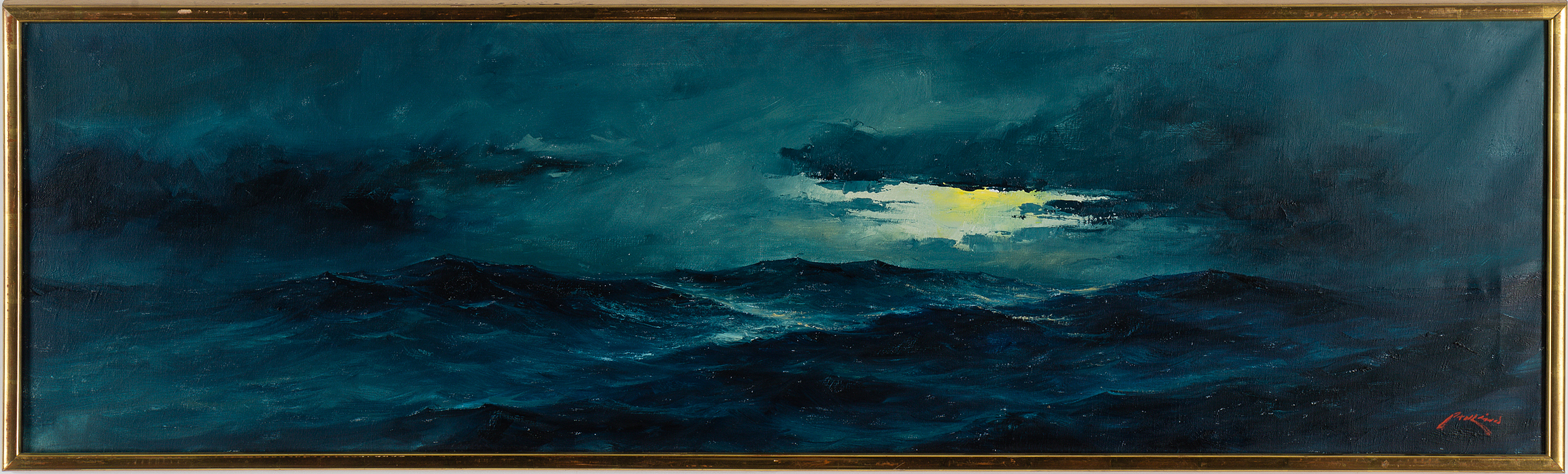 AXEL LIND, oil on canvas, signed. - Bukowskis