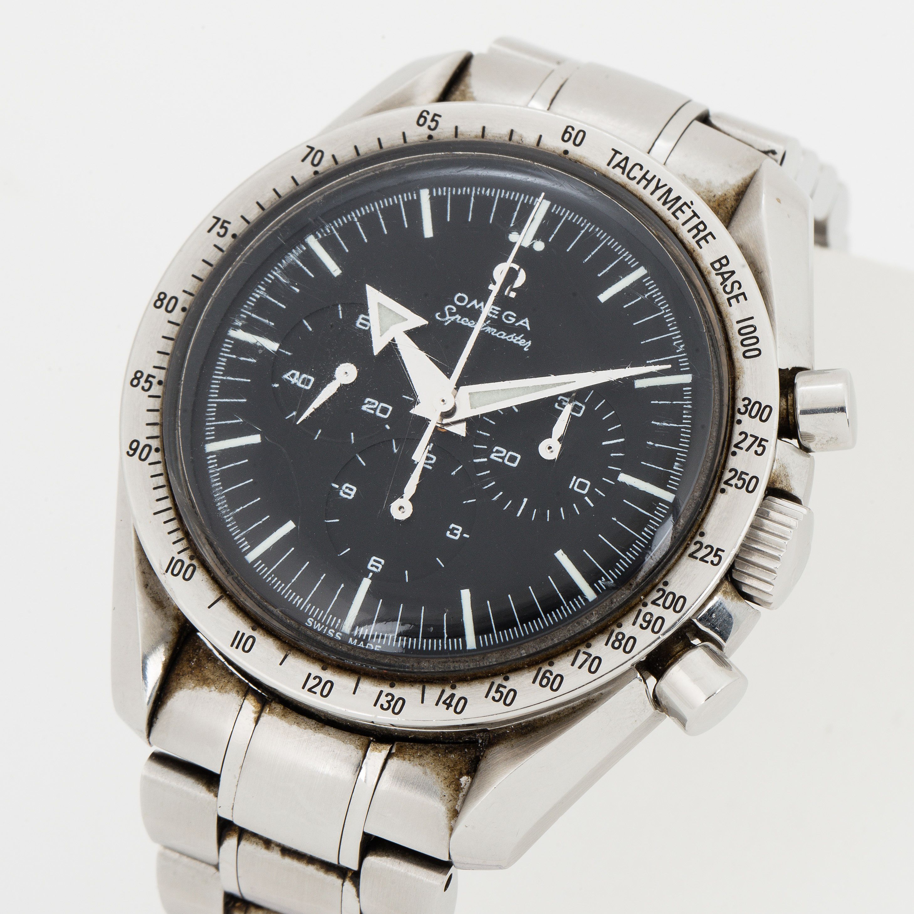OMEGA, Speedmaster, "Broad Arrow", kronograf, armbandsur, 41 mm ...