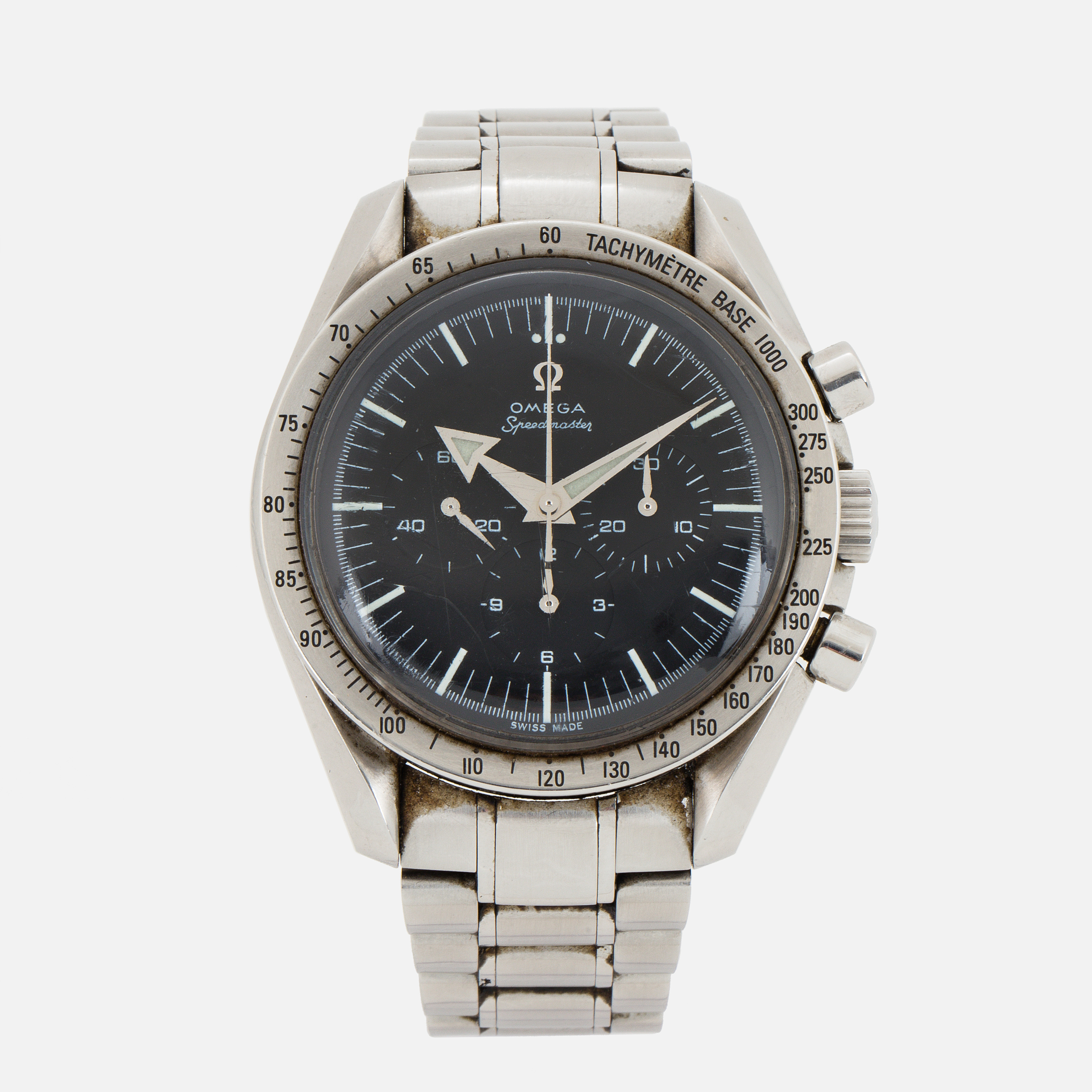 OMEGA, Speedmaster, "Broad Arrow", kronograf, armbandsur, 41 mm ...