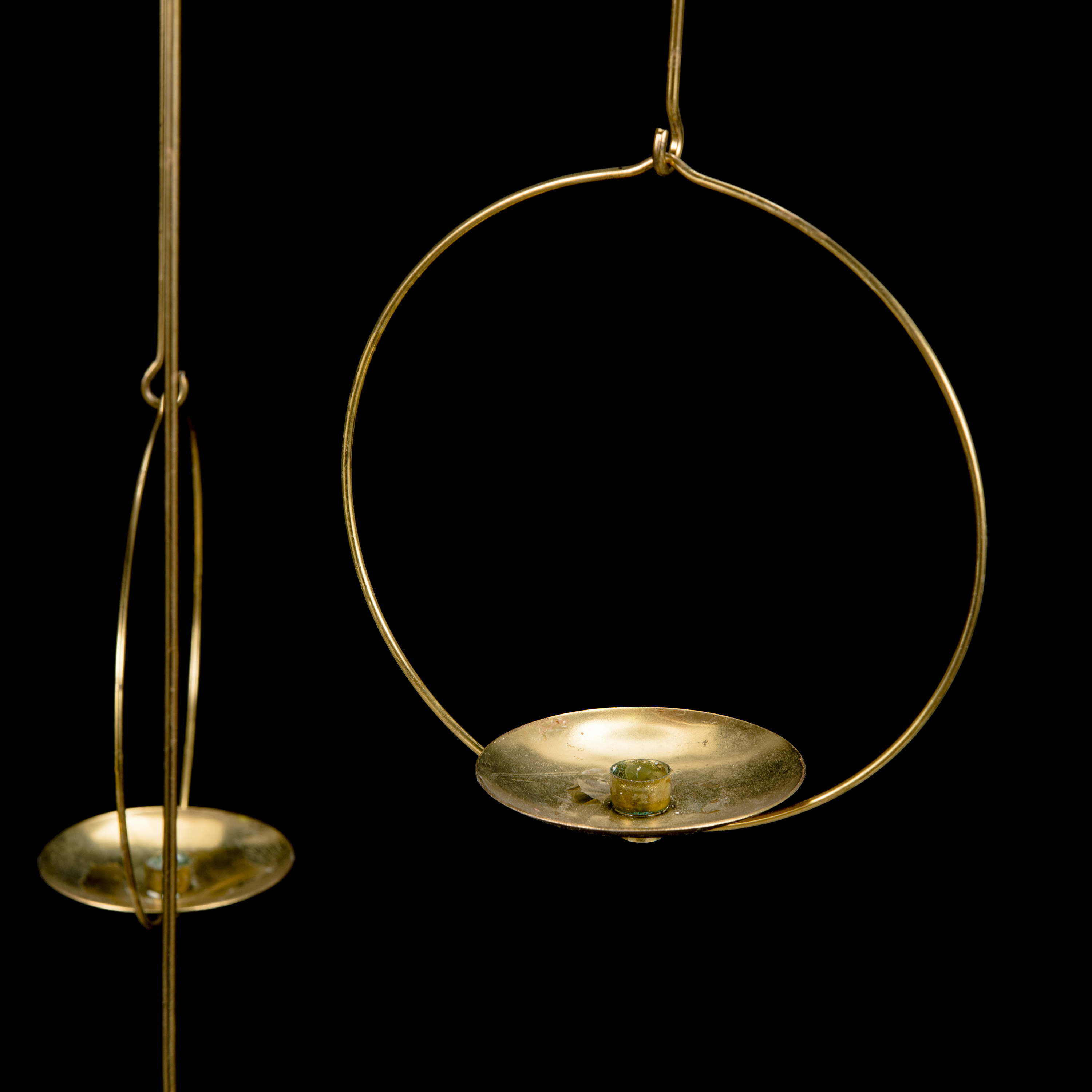 KAIJA AARIKKA, A brass candle-mobile "Fireworks", Aarikka, Finland ...