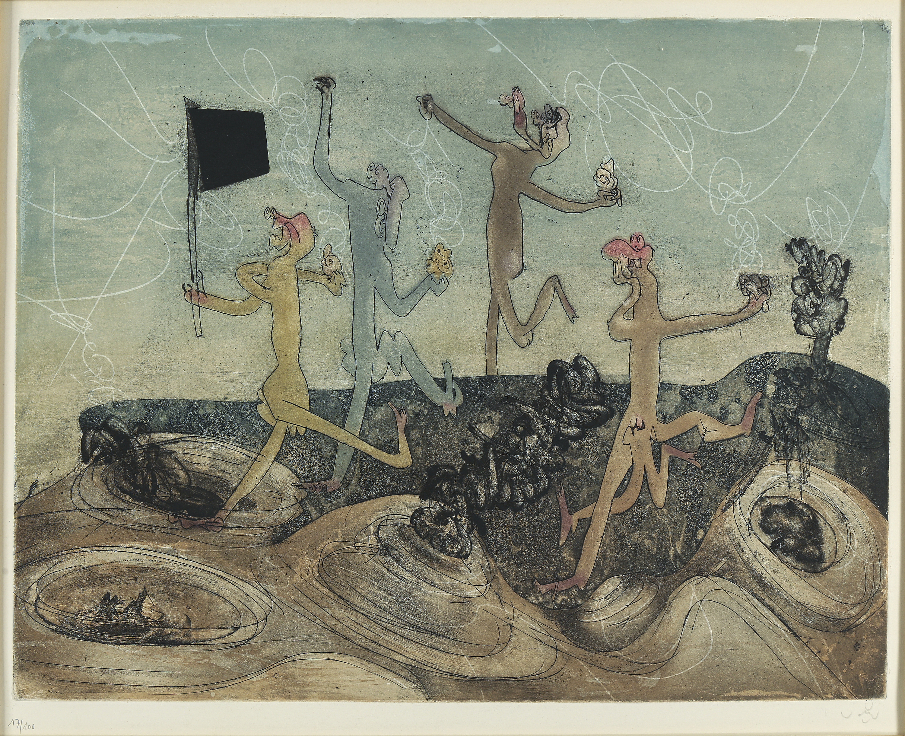 ROBERTO MATTA, etching, signed and numbered 17/100. - Bukowskis