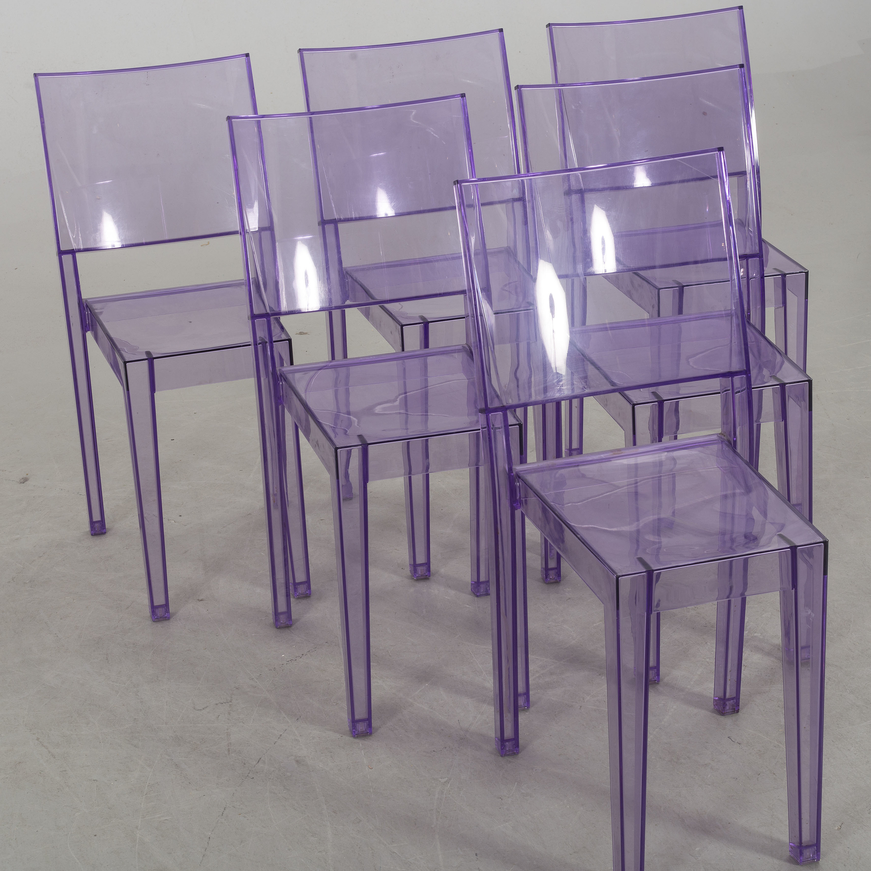 A SET OF 6 PHILIPPE STARCK "LA MARIE" CHAIRS BY KARTELL. - Bukowskis
