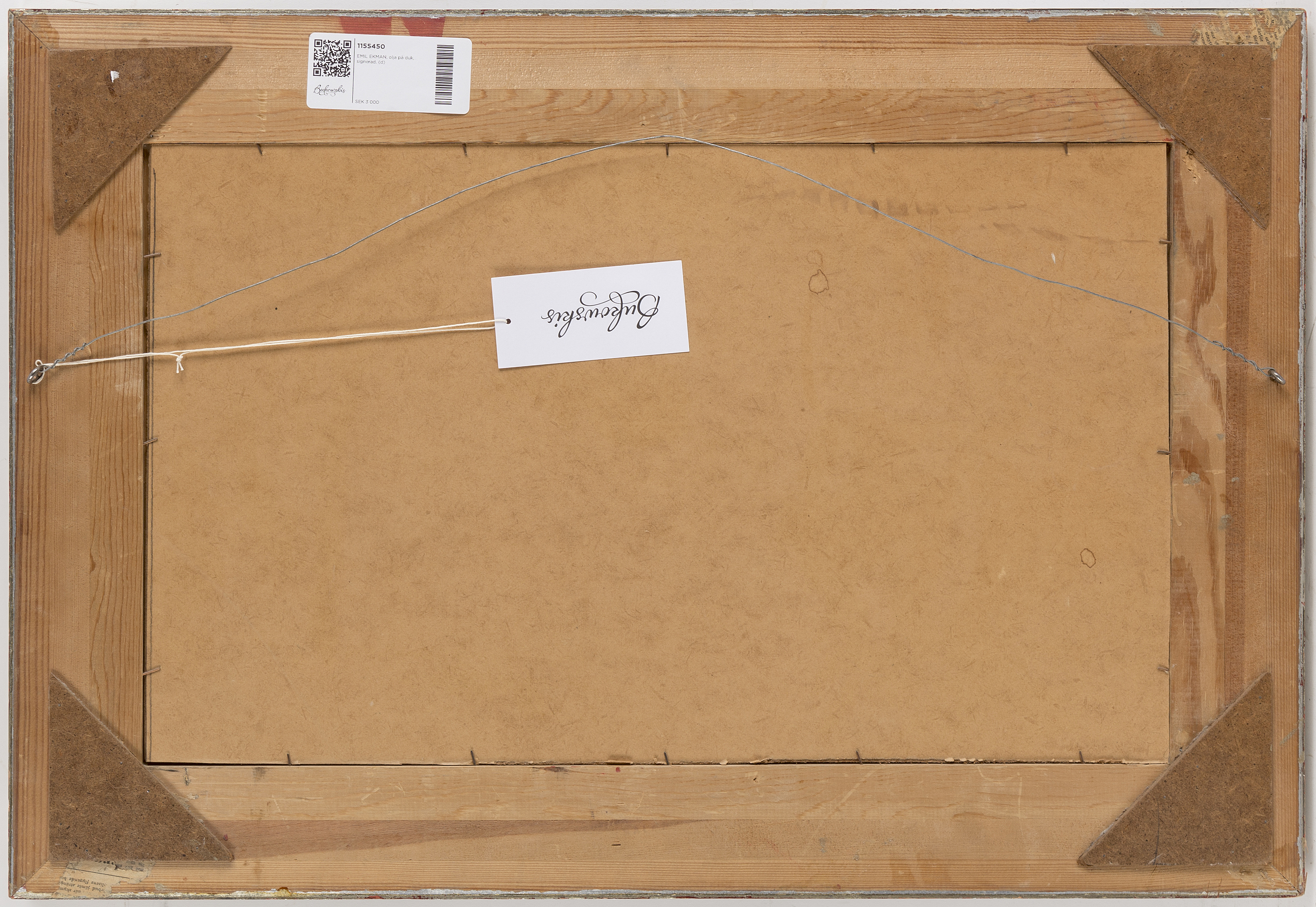 EMIL EKMAN, olja på duk, signerad. - Bukowskis