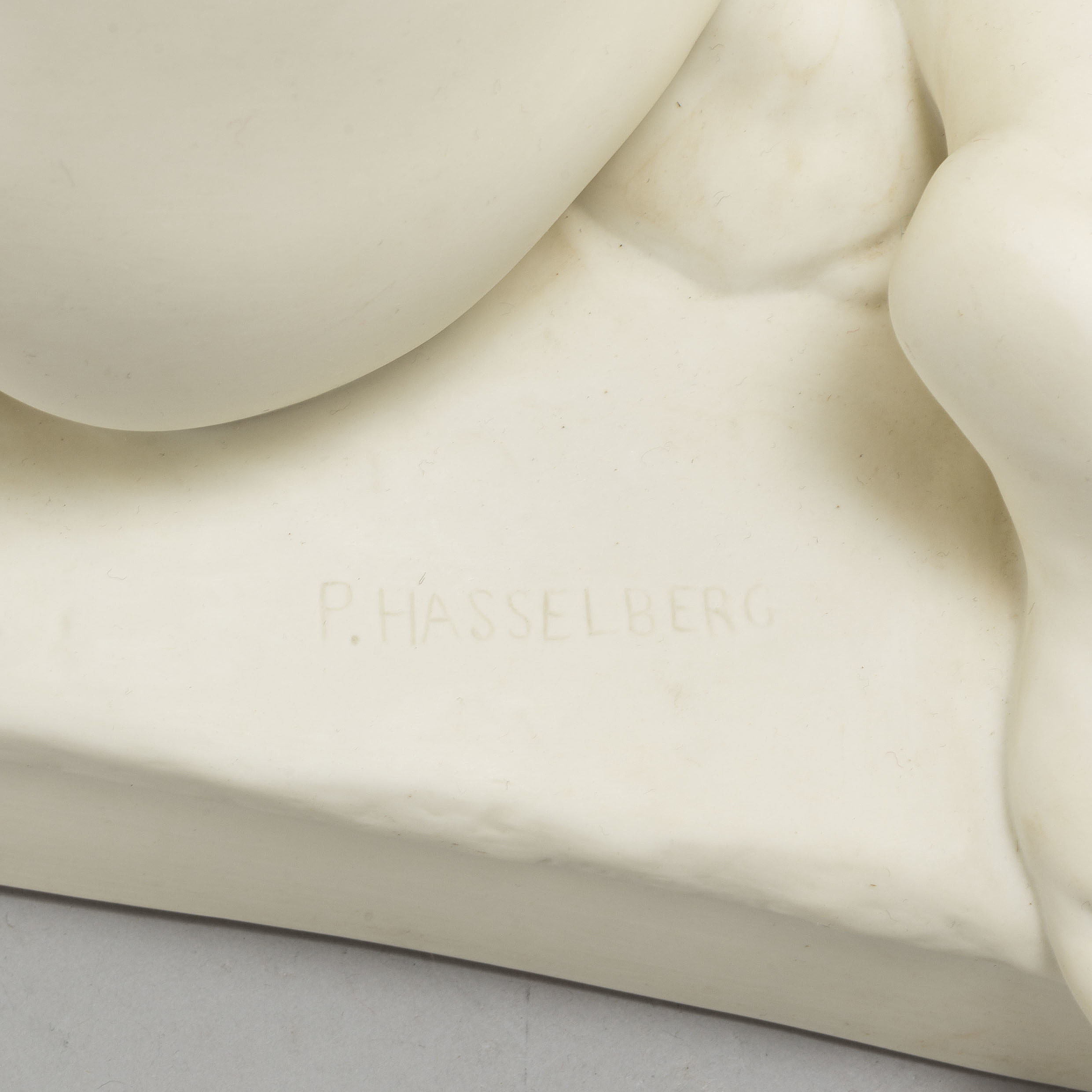 PER HASSELBERG, efter, figurin, parian, signerad P. Hasselberg ...