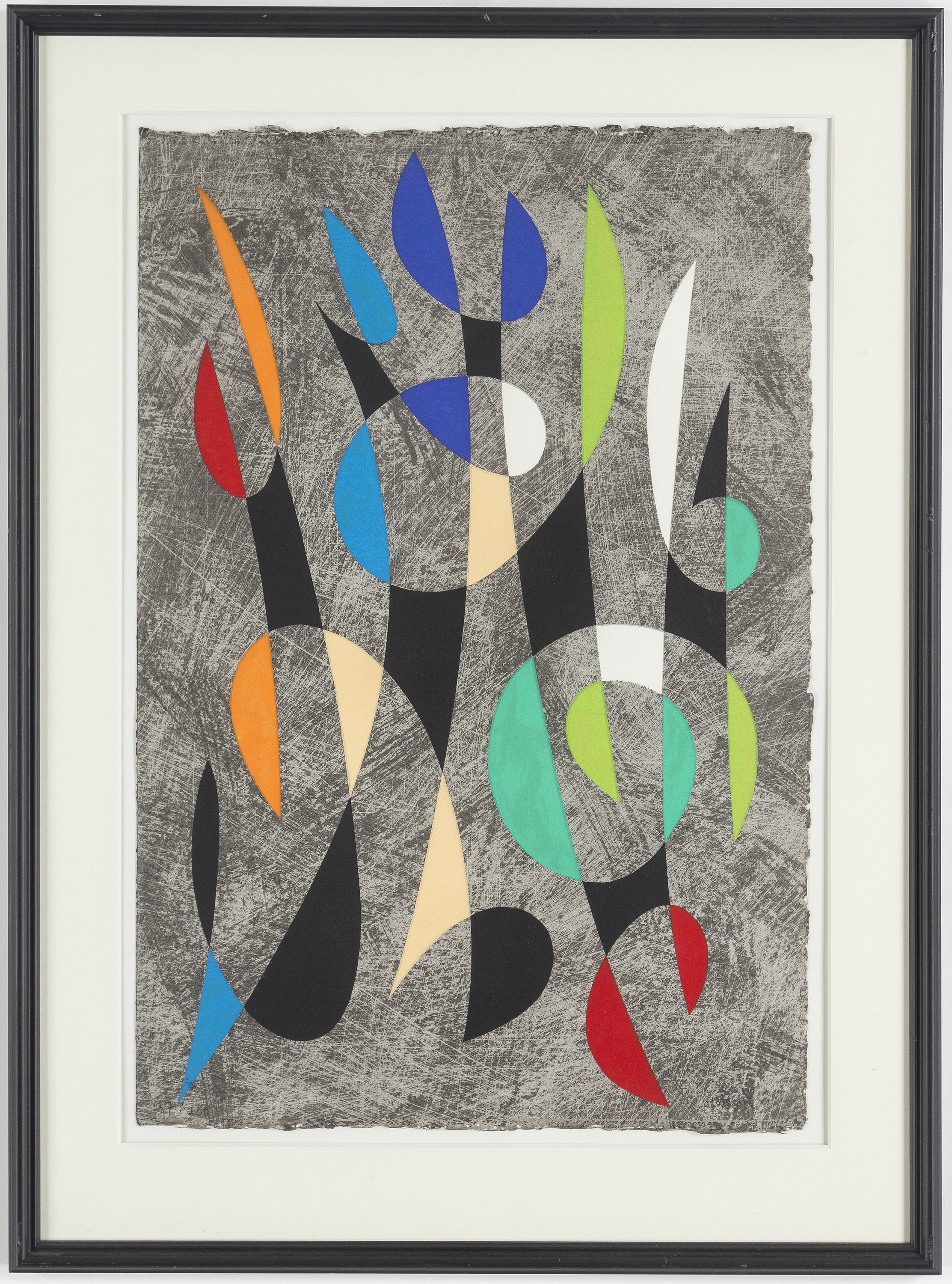 PIERRE OLOFSSON, silk screen in colours, signed 137/200. - Bukowskis