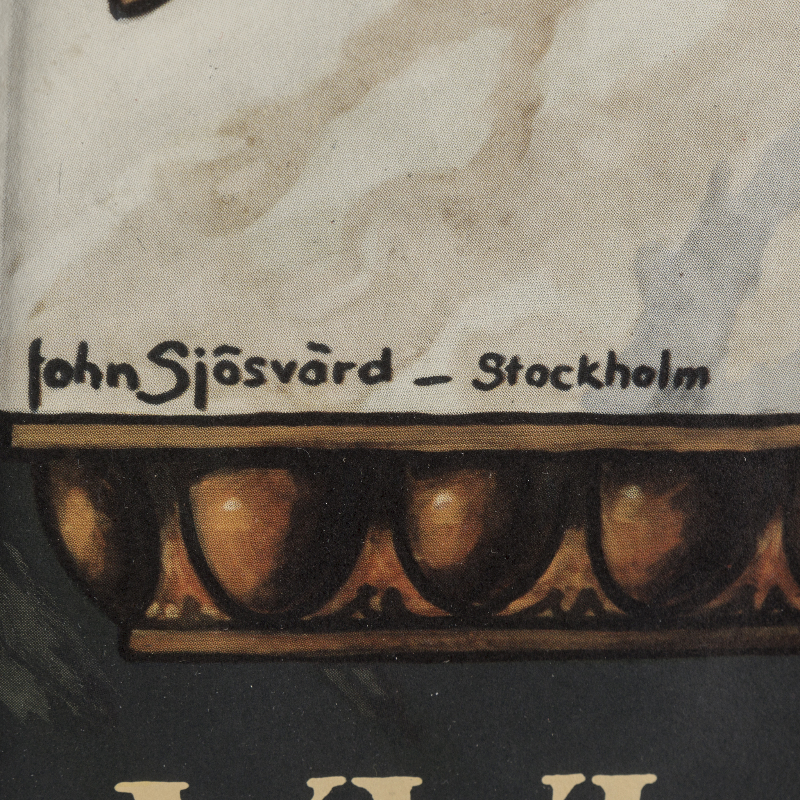 JOHN SJÖSVÄRD, affisch, OS, Esselte, Stockholm, 1955. - Bukowskis