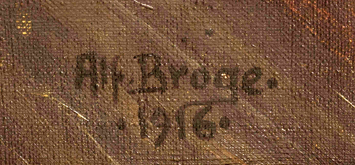 ALFRED BROGE, olja på duk, signerad och daterad 1916. - Bukowskis