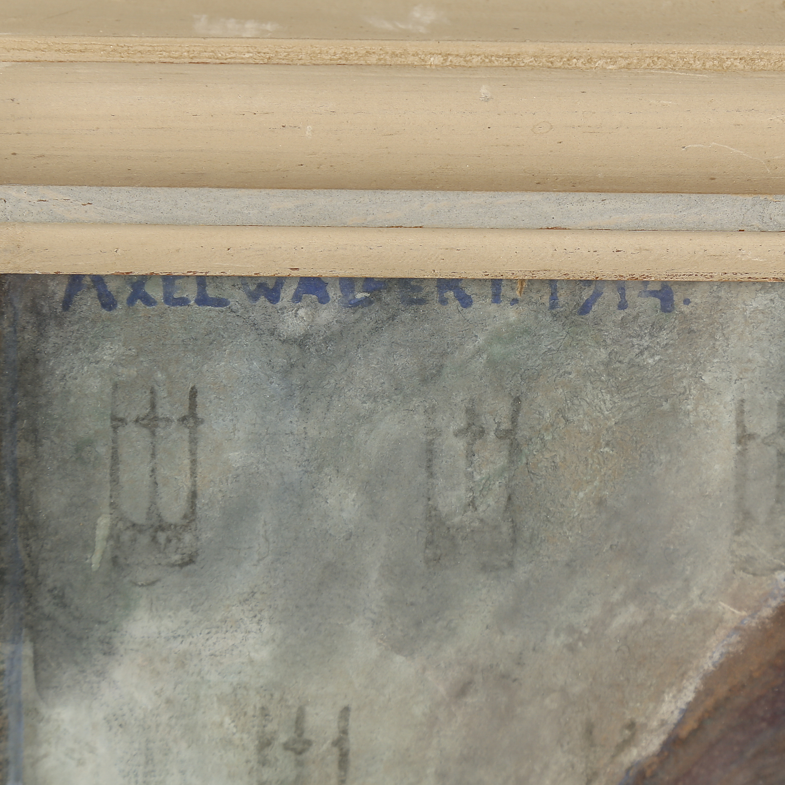 AXEL WALLERT, akvarell, signerad och daterad 1914. - Bukowskis