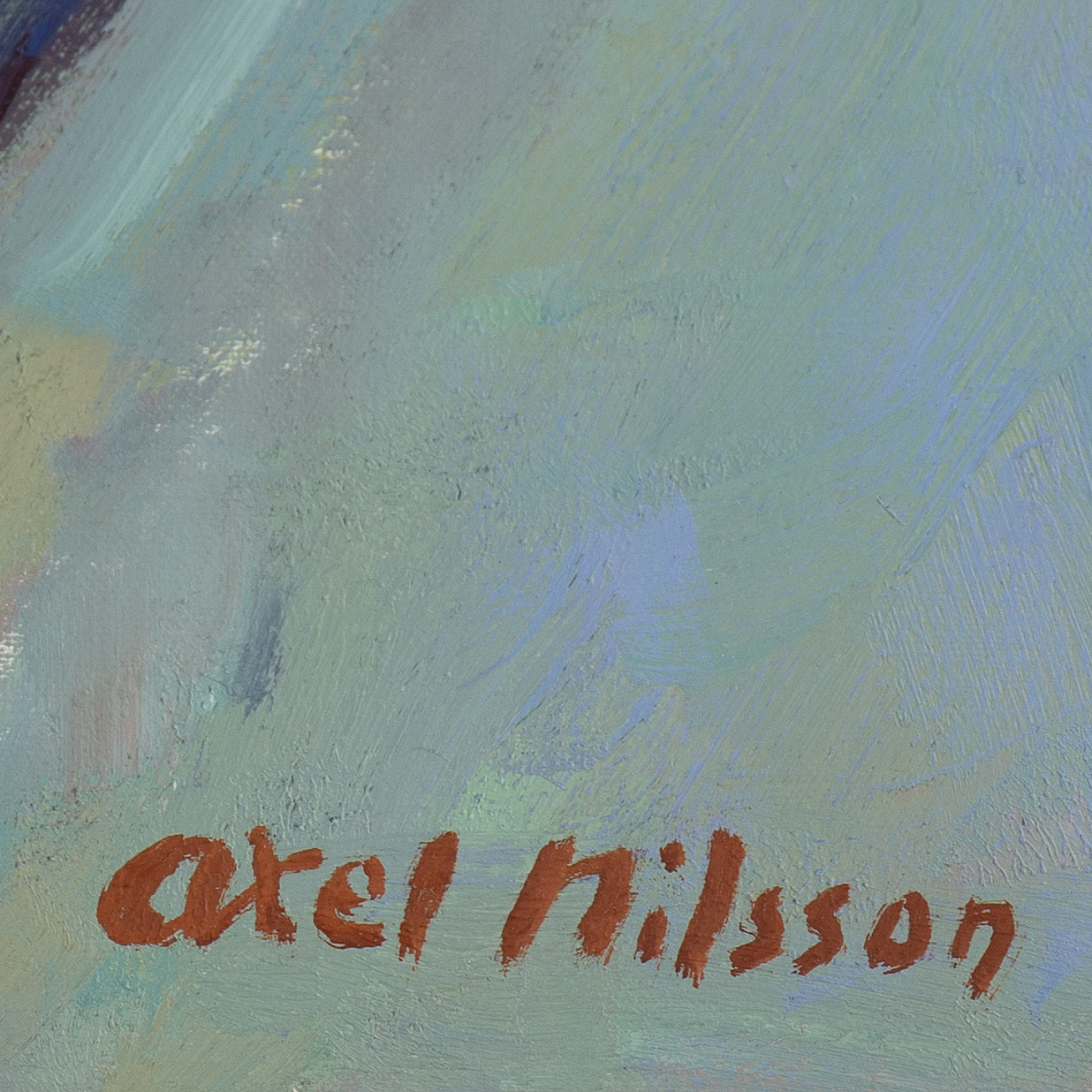 AXEL NILSSON, olja på duk, signerad. - Bukowskis