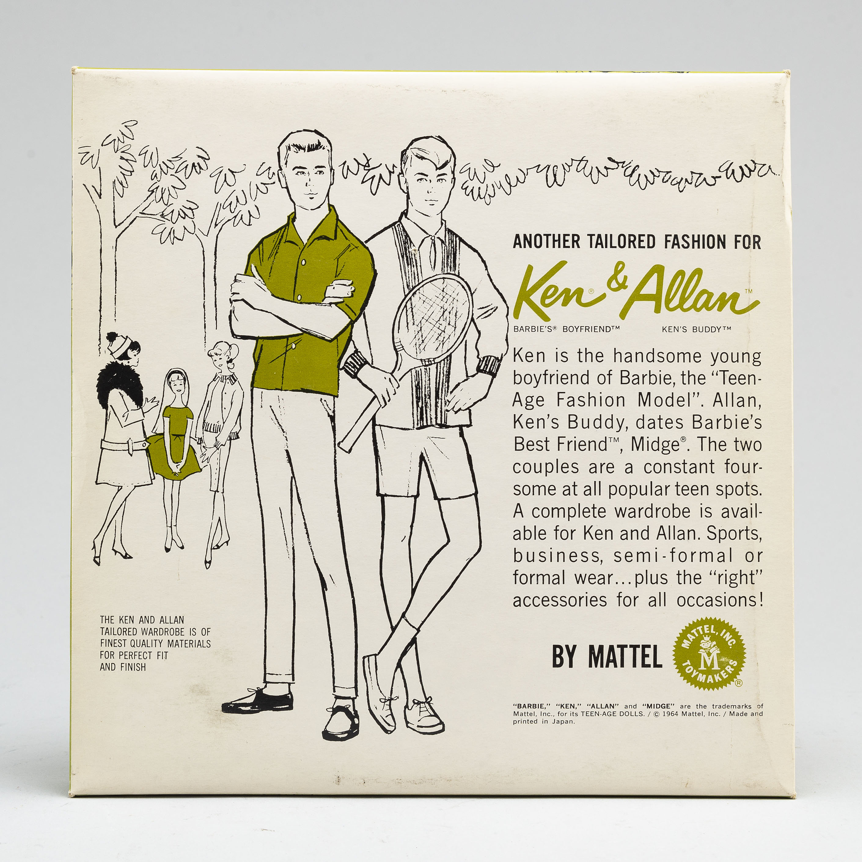 three MIB/MOC Ken & Allan outfits, 'Ken in Holland', 'Arabian nights ...