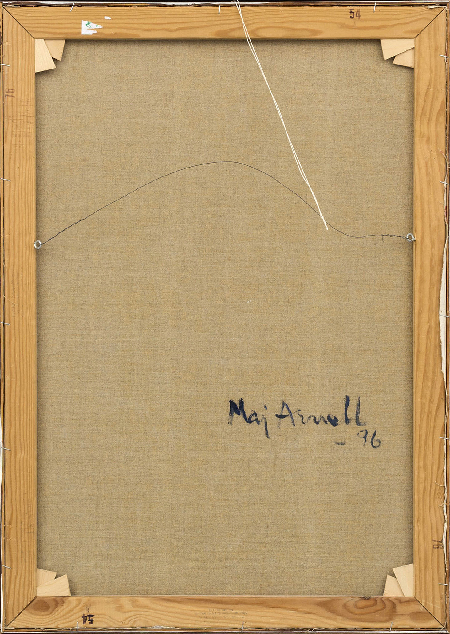 MAJ ARNELL, oil on canvas, signed, dated a tergo 96. - Bukowskis