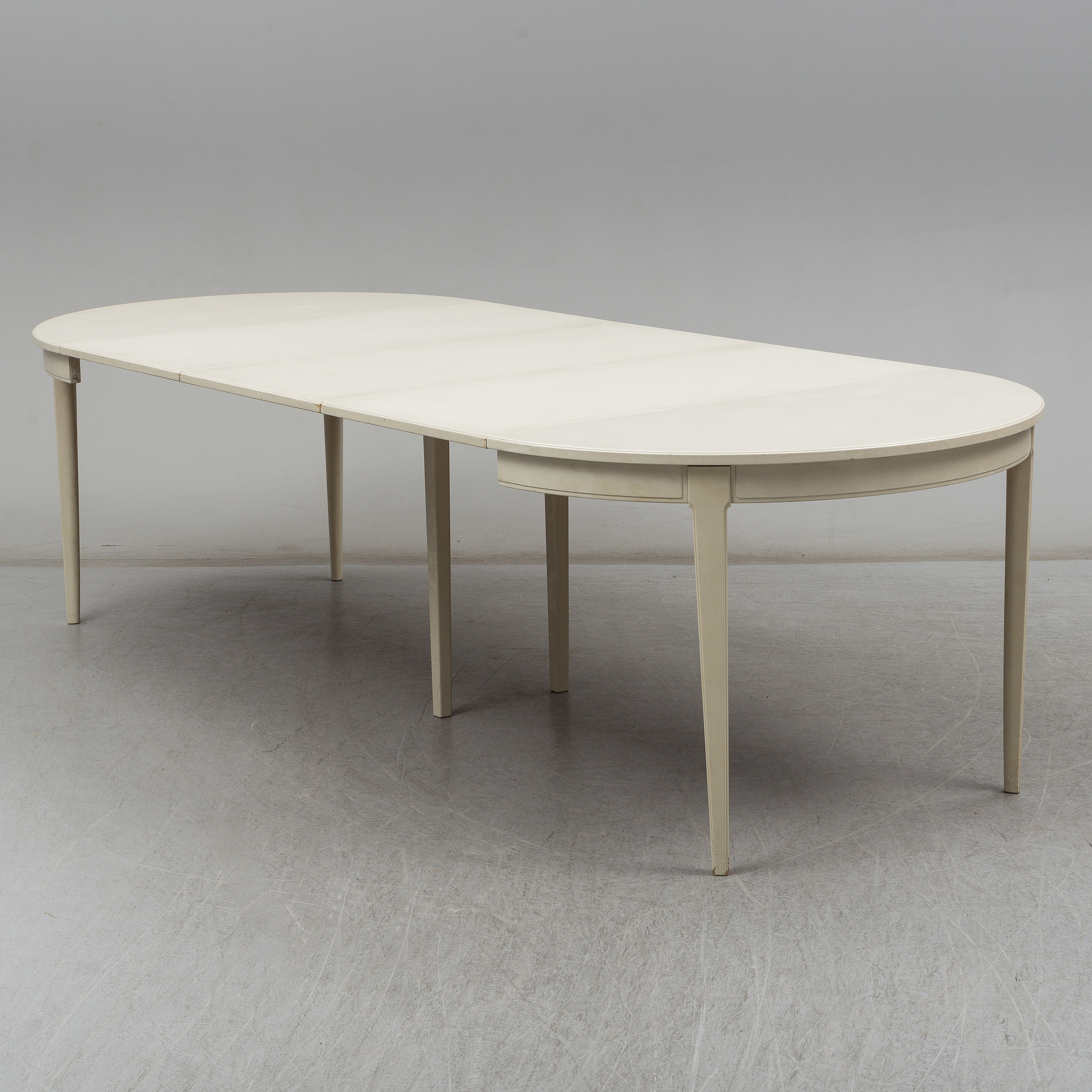 CARL MALMSTEN, table with 6 chairs, late 20th Century. - Bukowskis