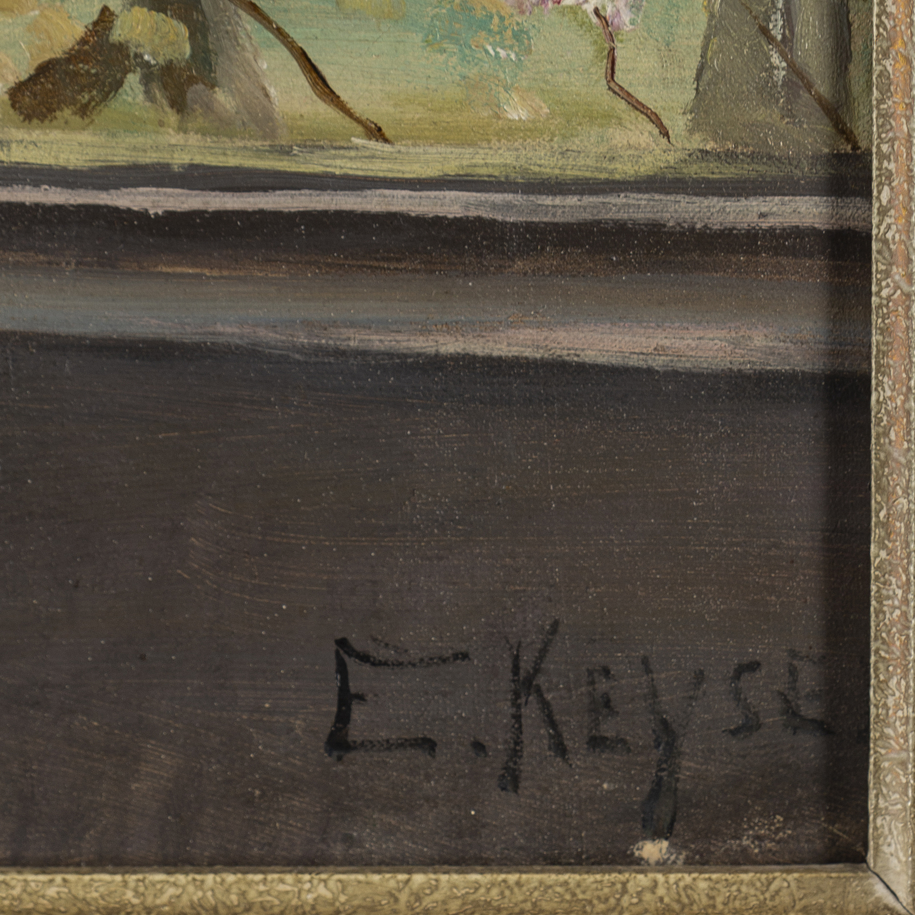 ELISABETH KEYSER, oil on canvas, signed. - Bukowskis