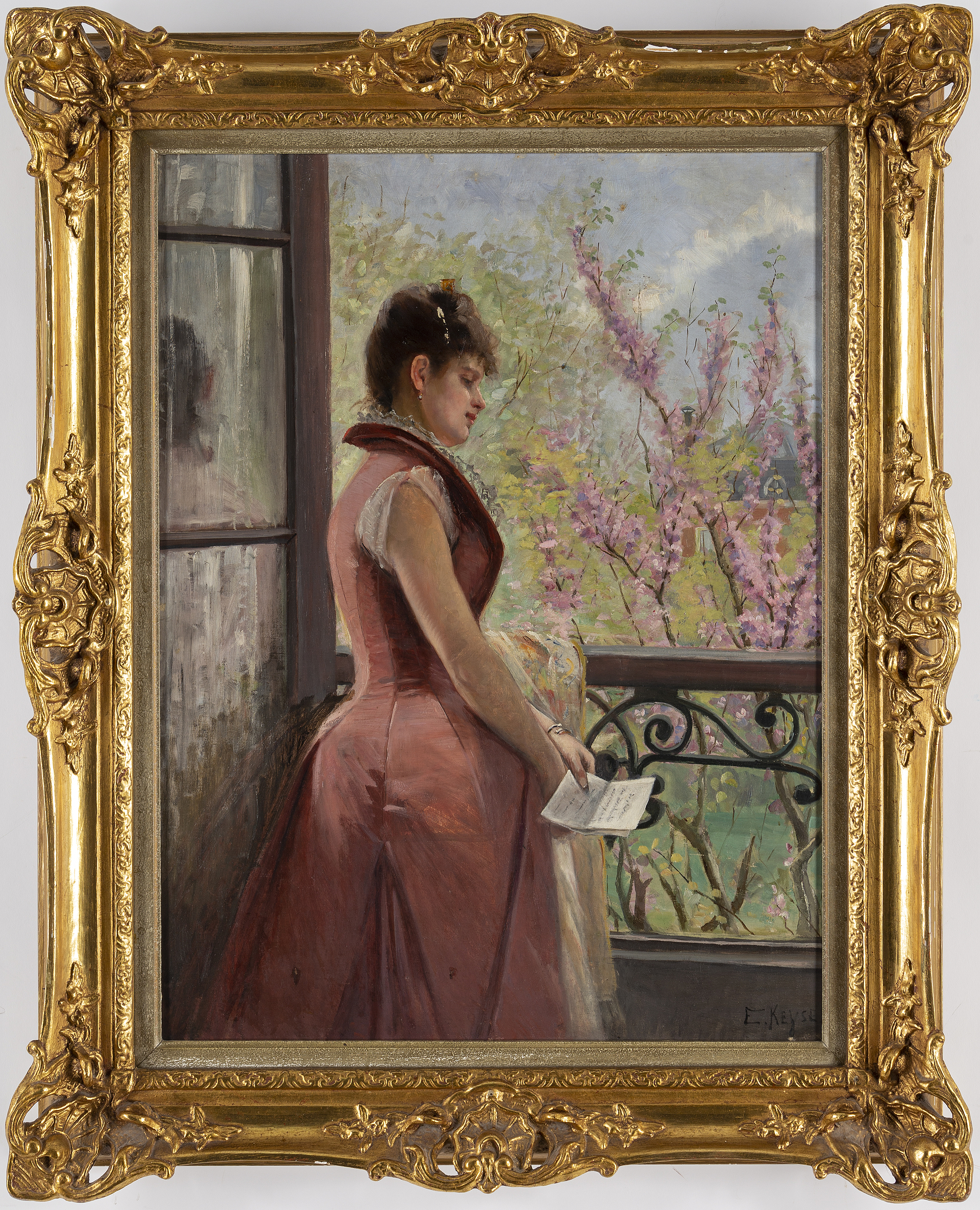 ELISABETH KEYSER, oil on canvas, signed. - Bukowskis