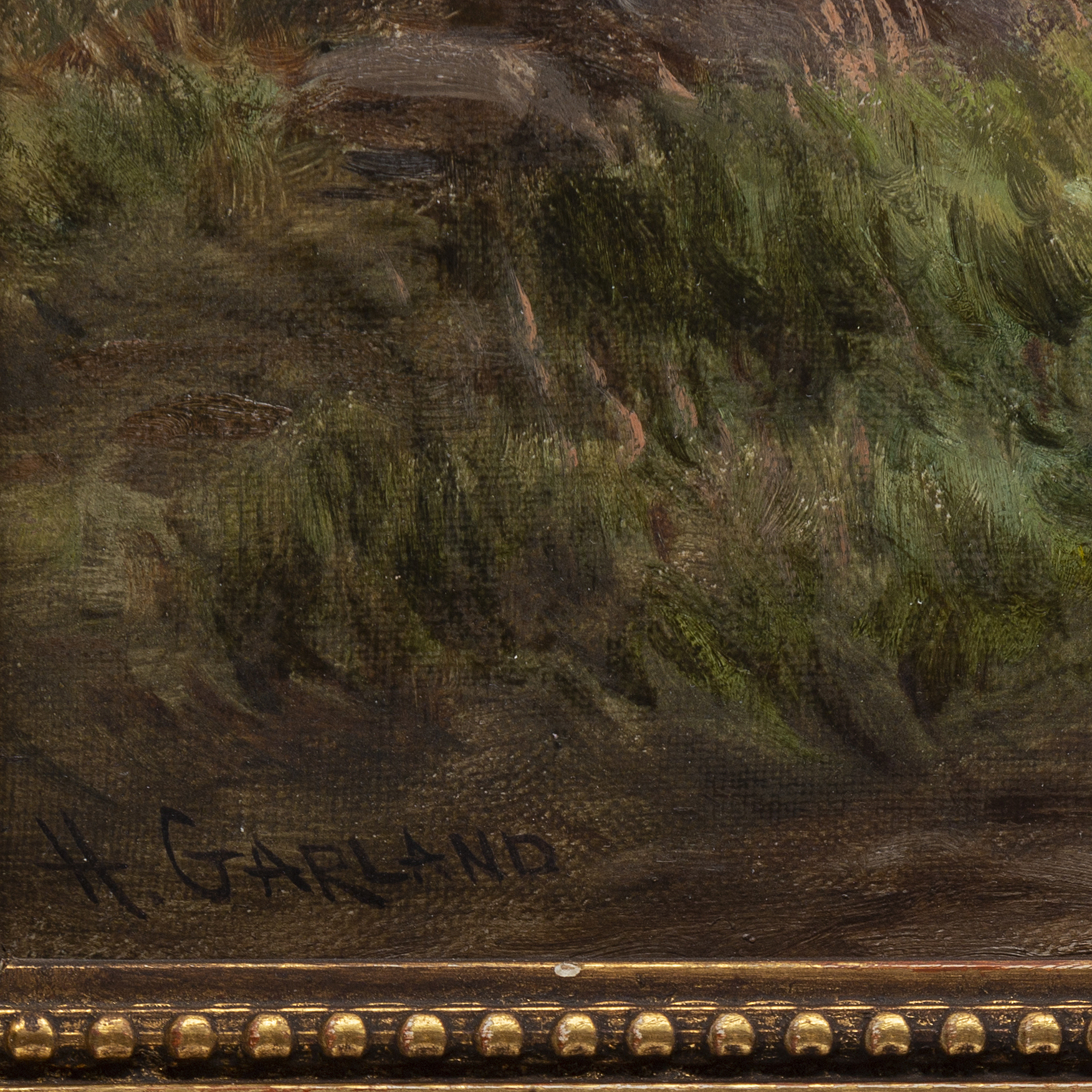 HENRY GARLAND, oil on canvas, signed. - Bukowskis