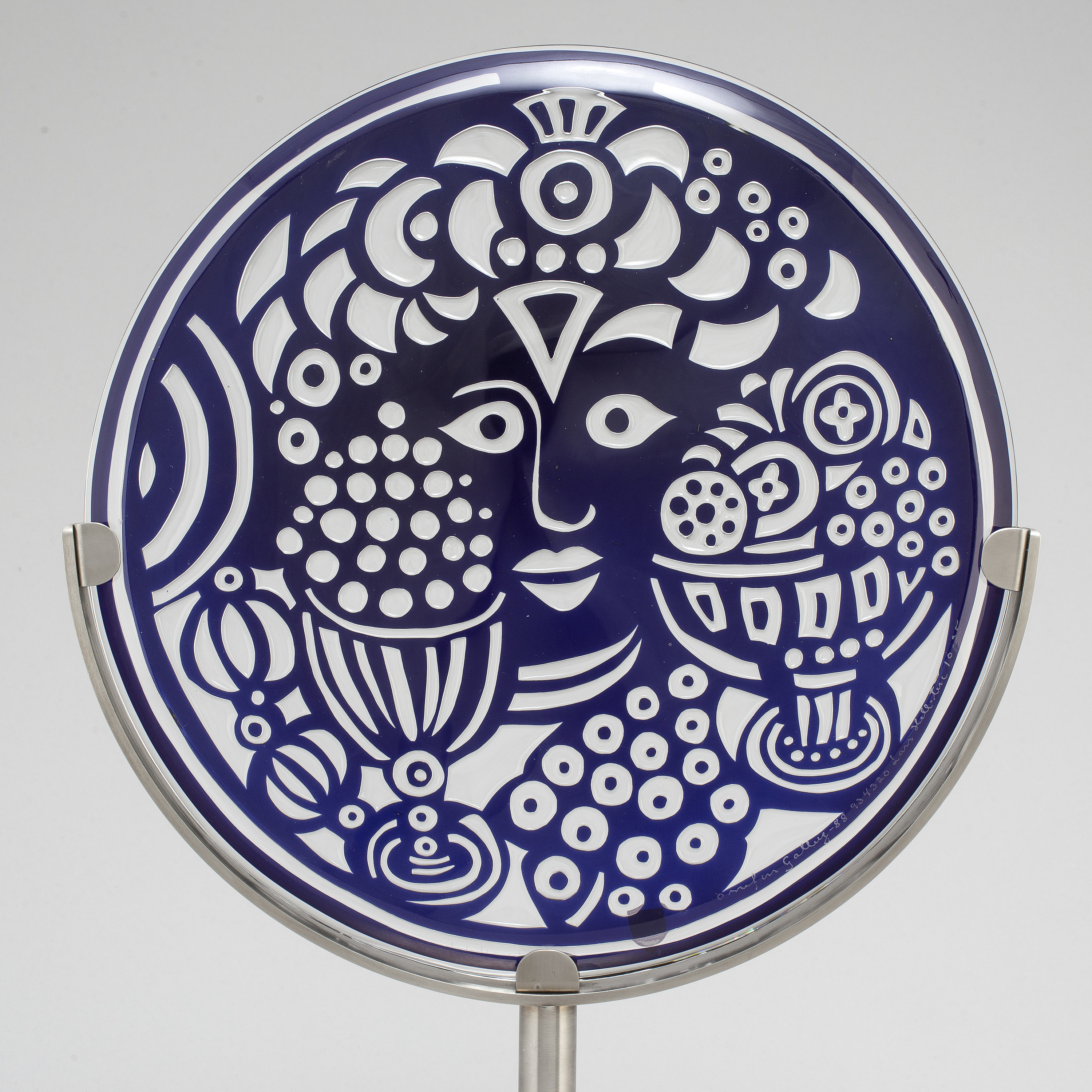 LARS HELLSTEN, A glass sculpture, 'Baccus', Lars Hellsten, Orrefors ...