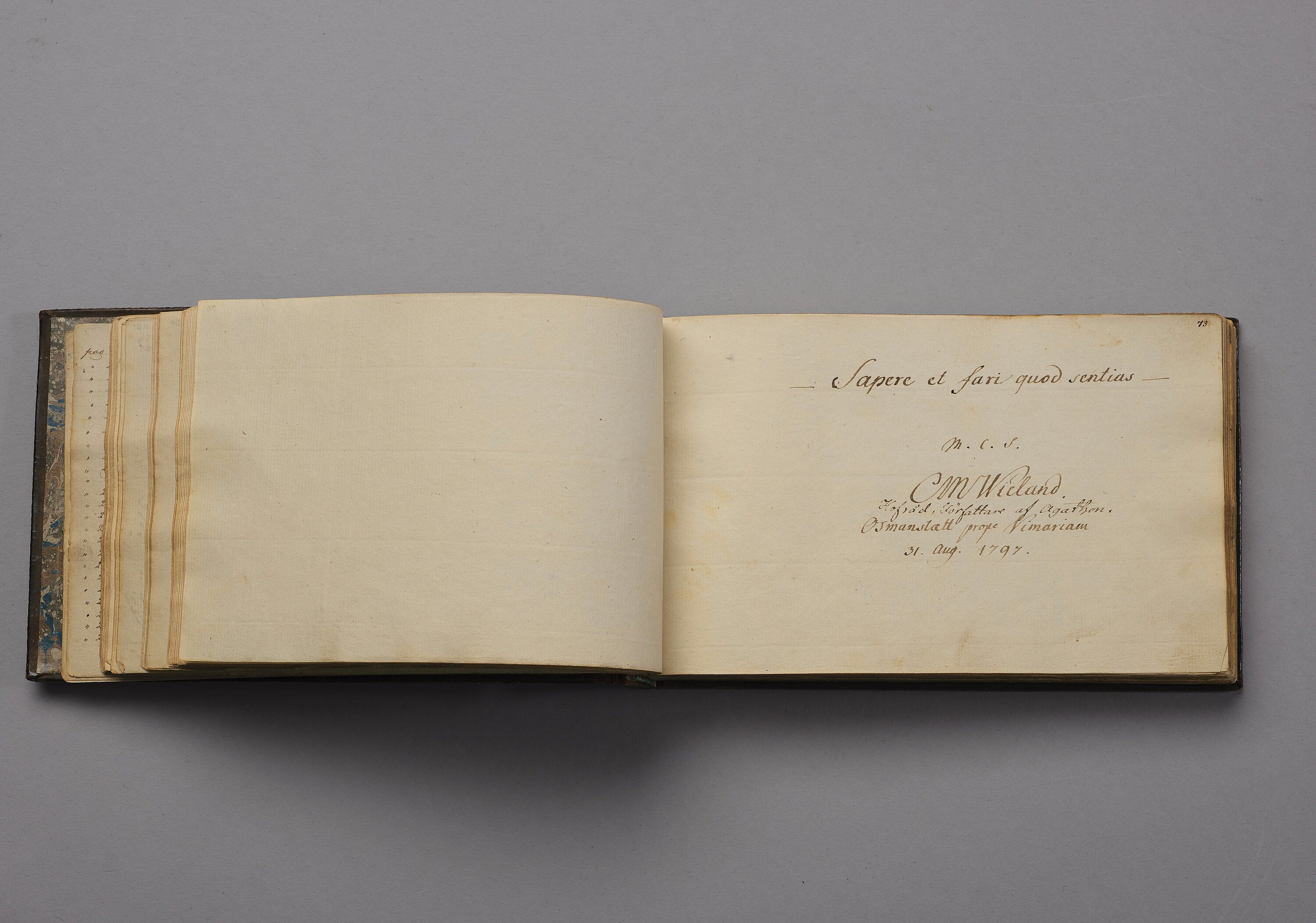 STAMBOK, för Lars Peter Wåhlin (1772-1834), förd från 1797, bidrag av ...