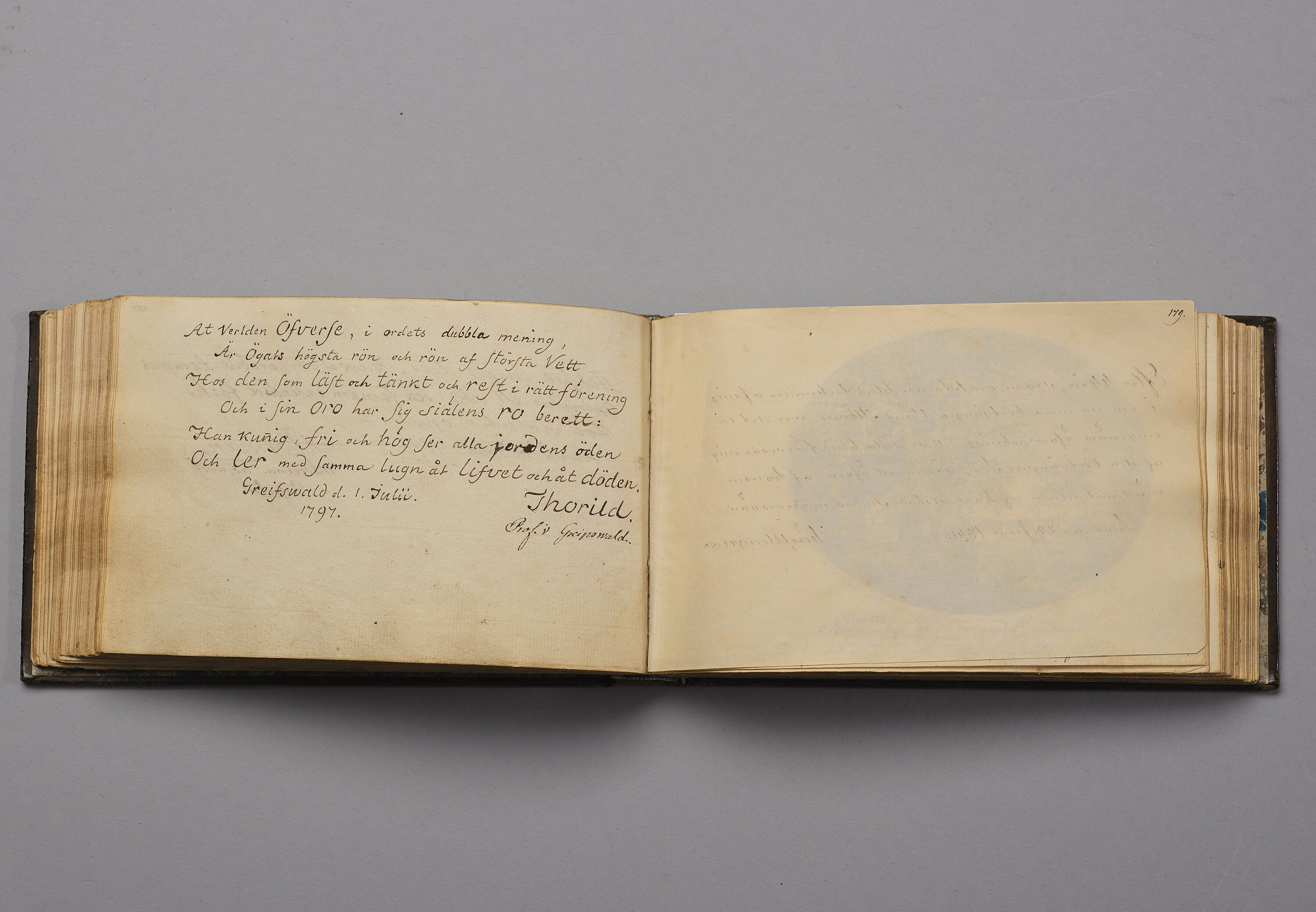 STAMBOK, för Lars Peter Wåhlin (1772-1834), förd från 1797, bidrag av ...