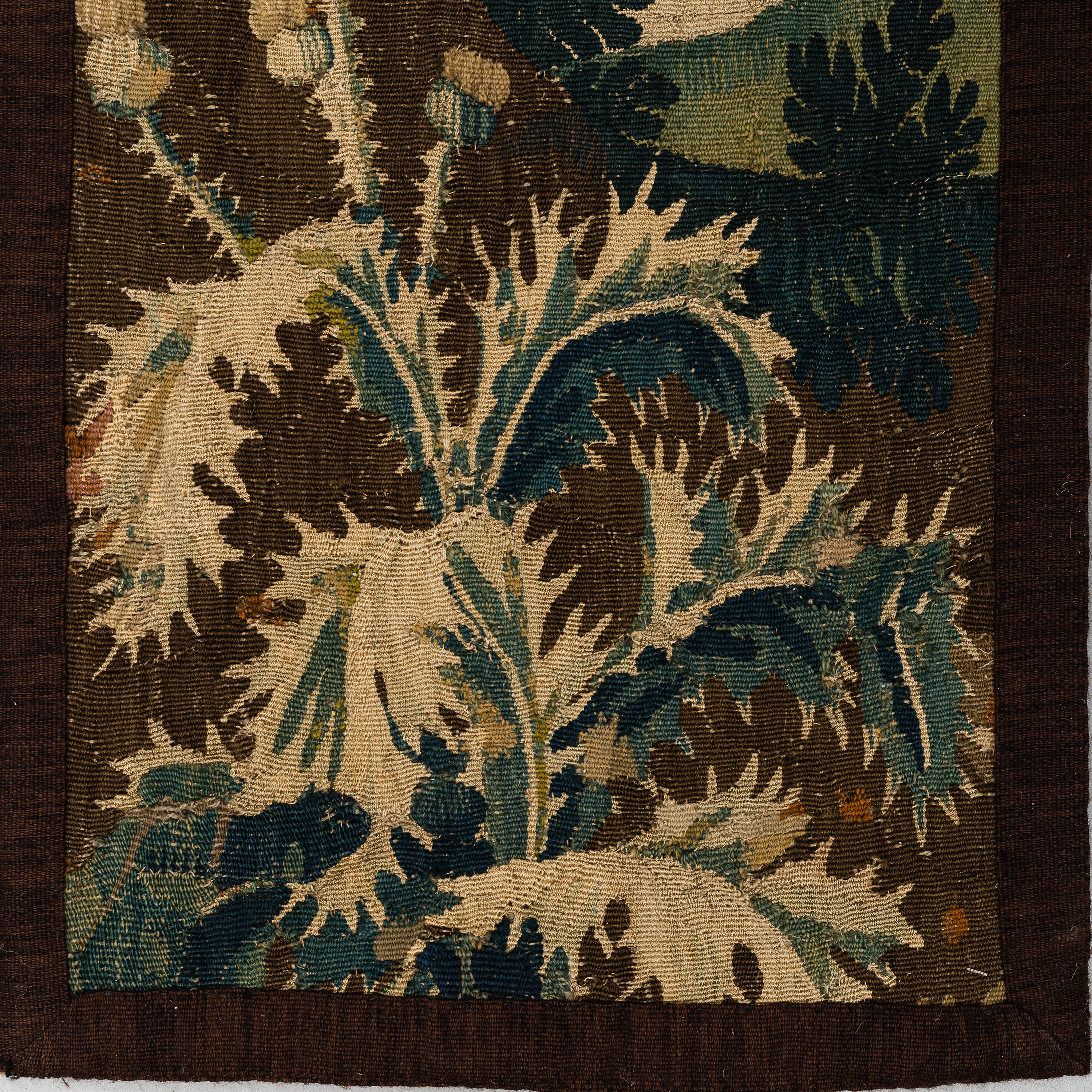 A TAPESTRY FRAGMENT, tapestry weave, ca 215,5 x 48 cm, Flanders around ...
