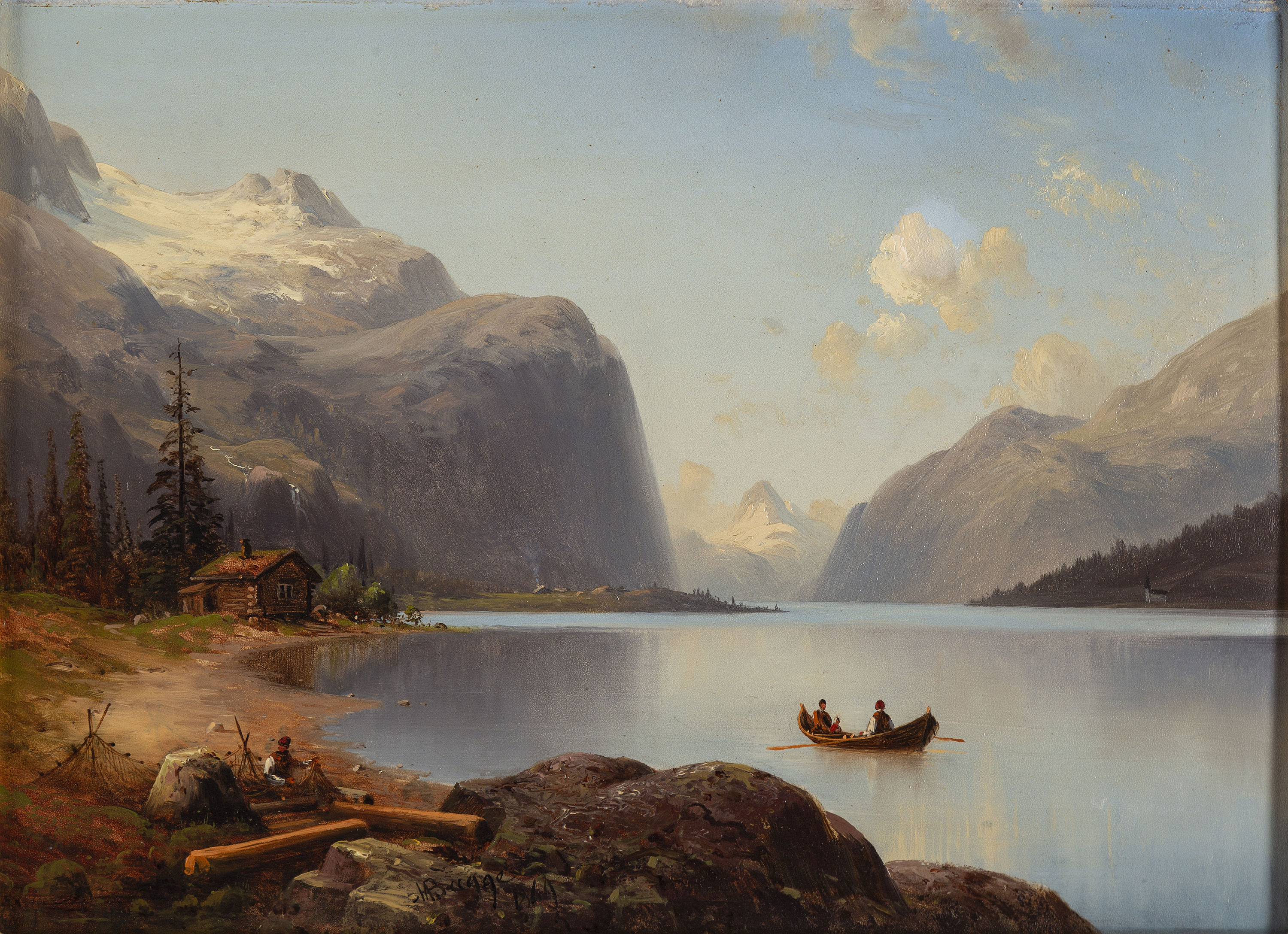 MAGNUS THULSTRUP BAGGE, oil on canvas, signed and dated 1869. - Bukowskis