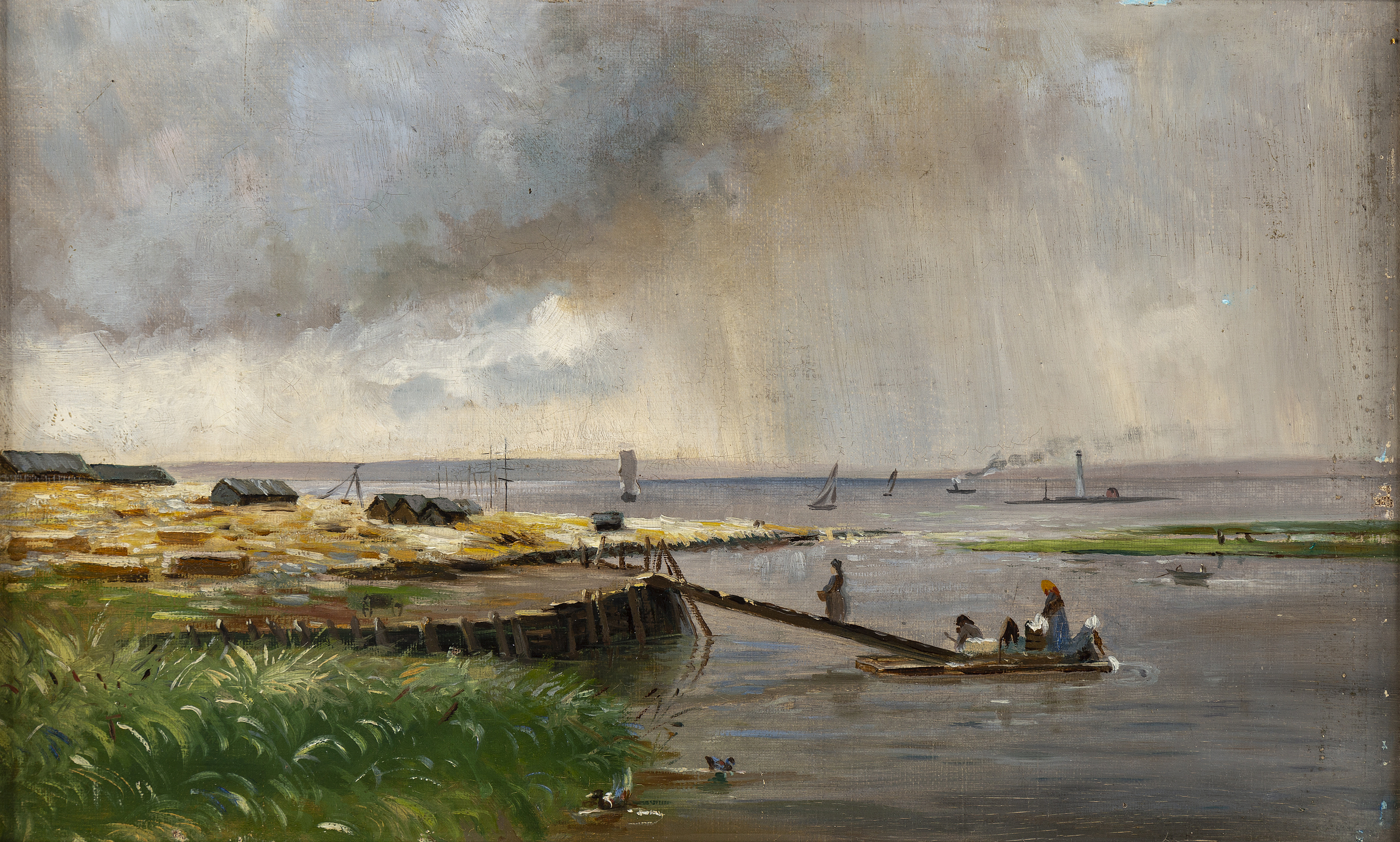 A 19th century painting by Gerda Backlund. - Bukowskis