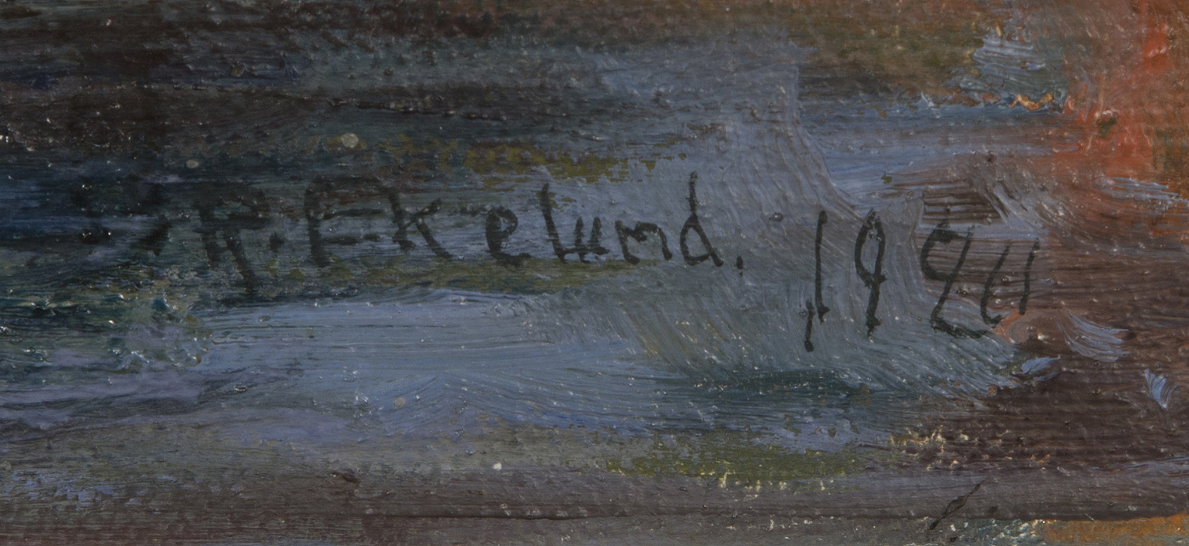 JOHN RAFAEL EKELUND, olja på duk, signerad och daterad 1920. - Bukowskis