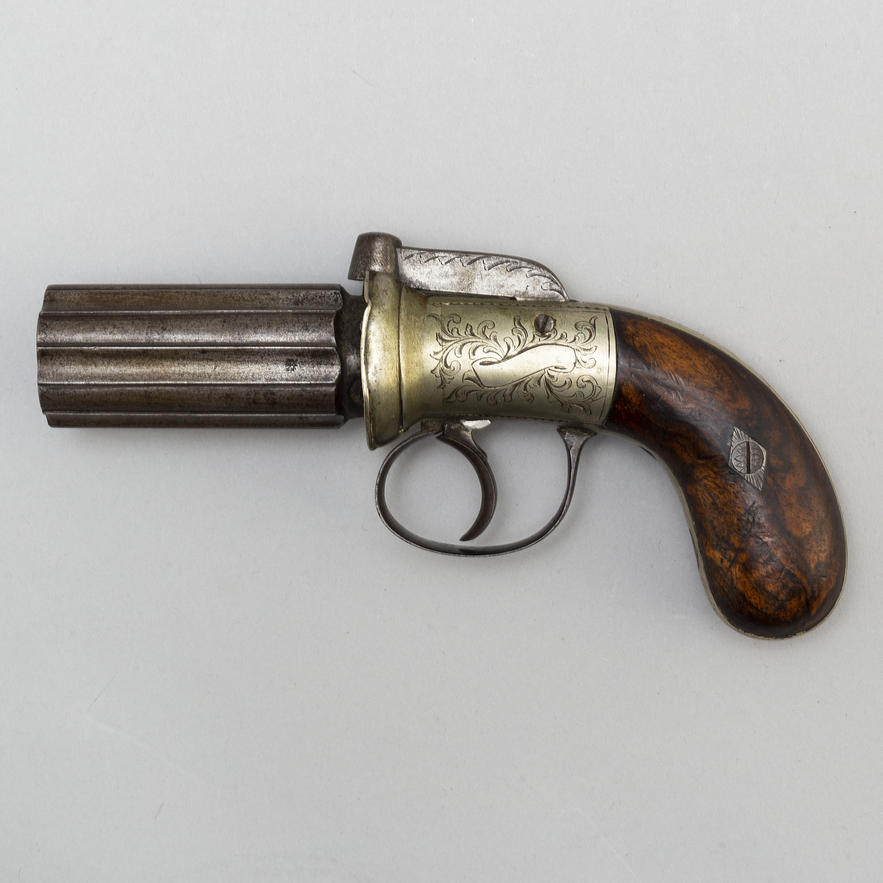 A mid 19th century British pepperbox revolver. - Bukowskis