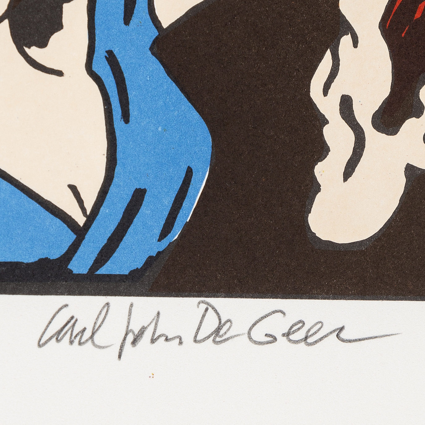 CARL JOHAN DE GEER, litograph in color, signed and numbered 100/290 ...