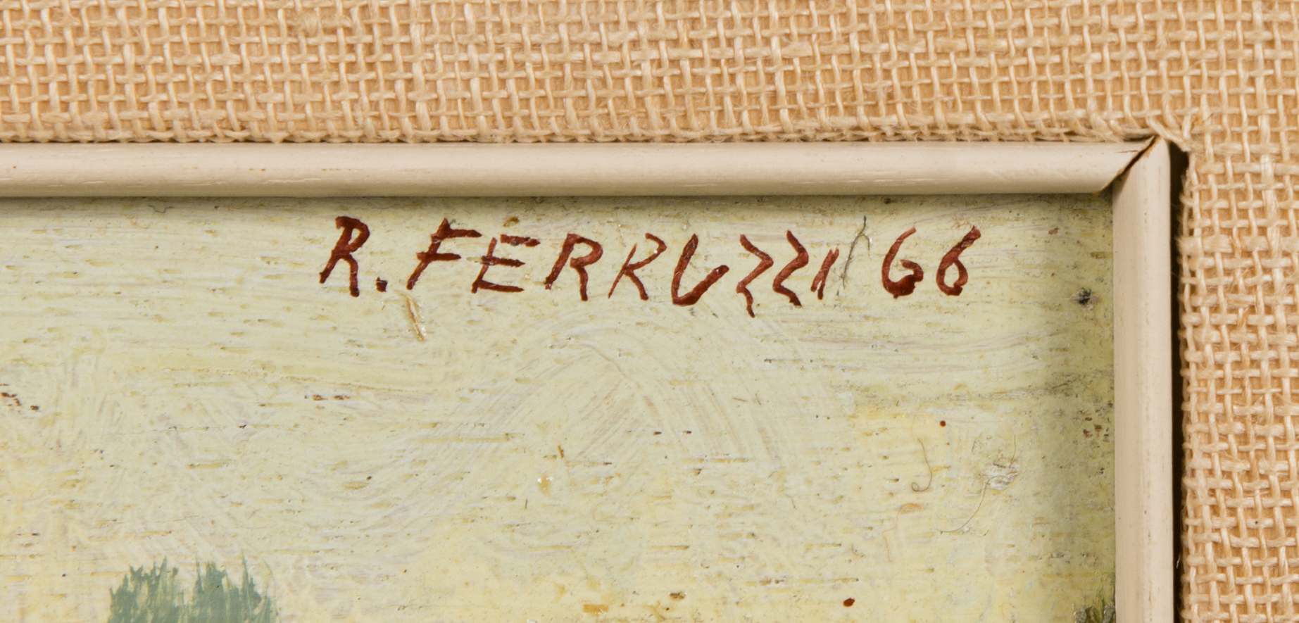 ROBERTO FERRUZZI, oil on board, signed and dated -66. - Bukowskis