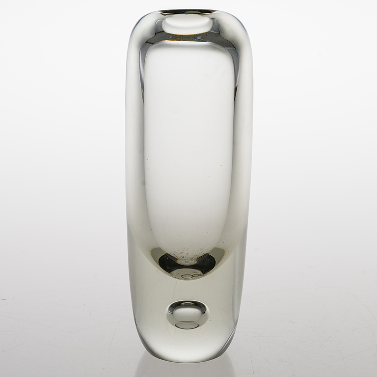 SAARA HOPEA Kupla Glass Vase, signed S. Hopea Nuutajärvi Notsjö -63 ...