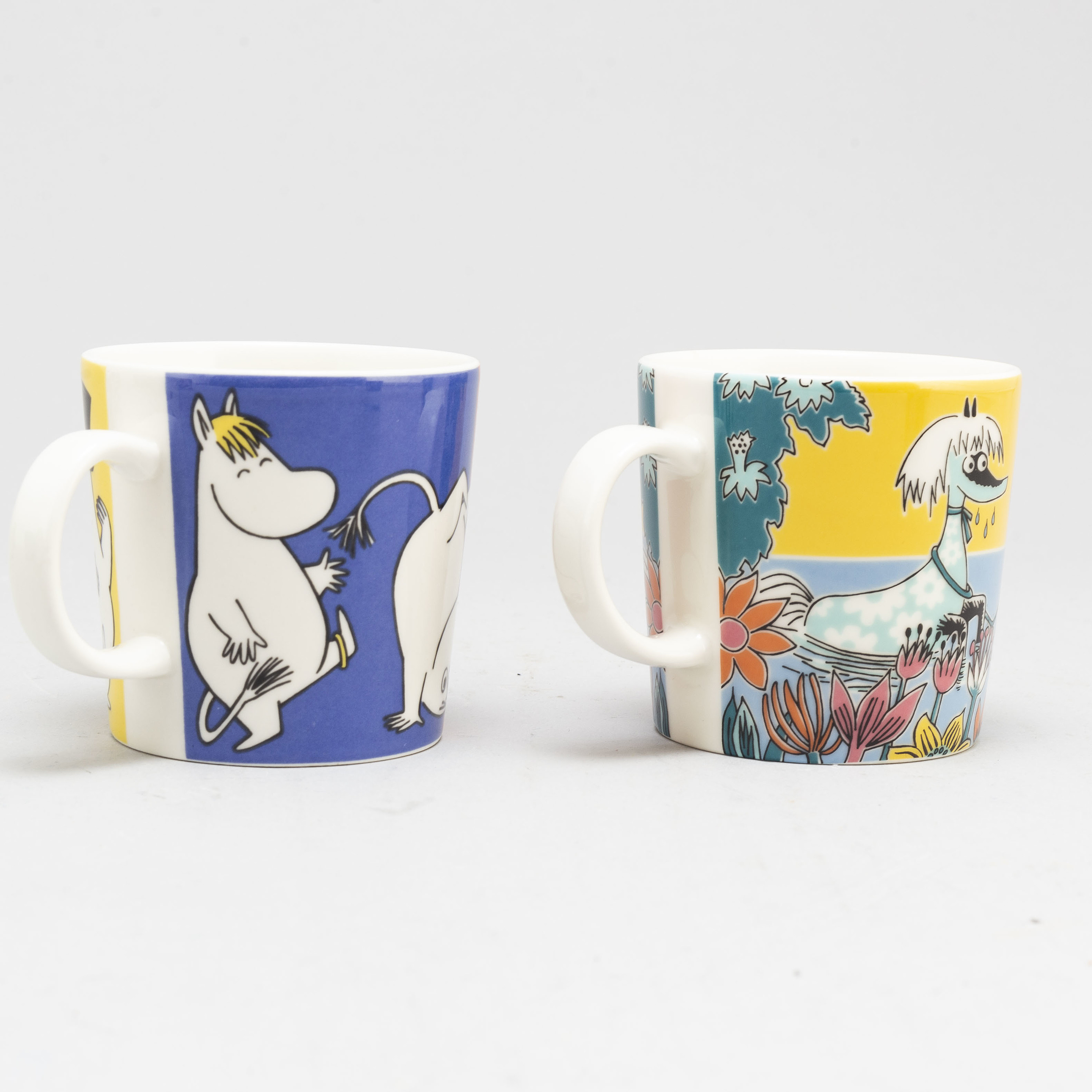 MUMINMUGGAR, 9 st, porslin, Moomin Characters, Arabia, Finland. - Bukowskis