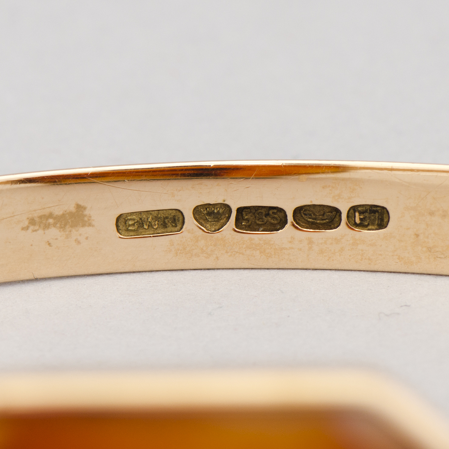 ARMBAND, agat, 14K guld. Birger Wilhelm Nordström, Helsingfors . - Bukowskis