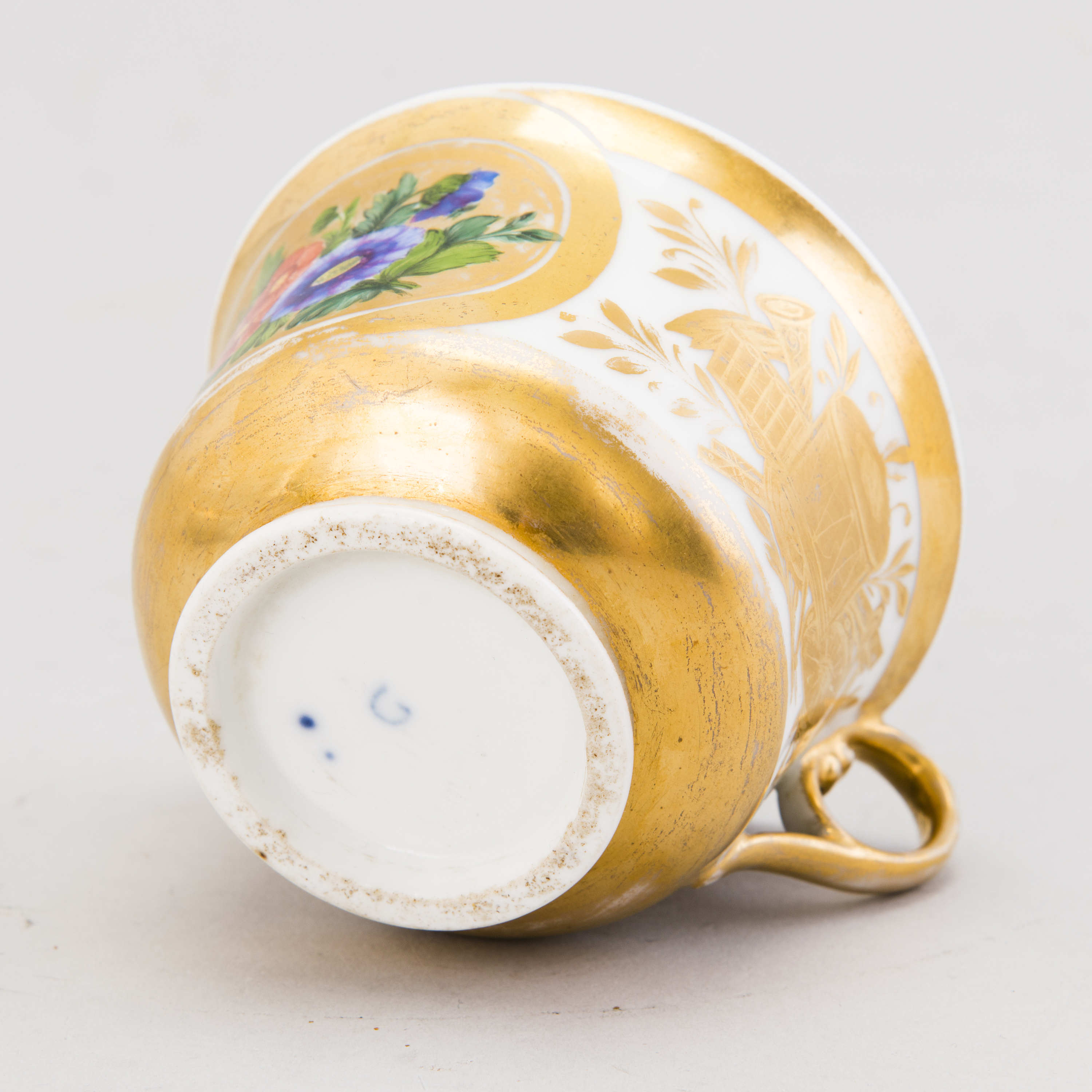 COFFEE CUP, porcelain, Gardner, Russia mid 19th century. - Bukowskis