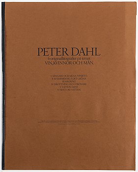 PETER DAHL, MAPP, med 6 litografier, signerade och numrerade 24/250 ...