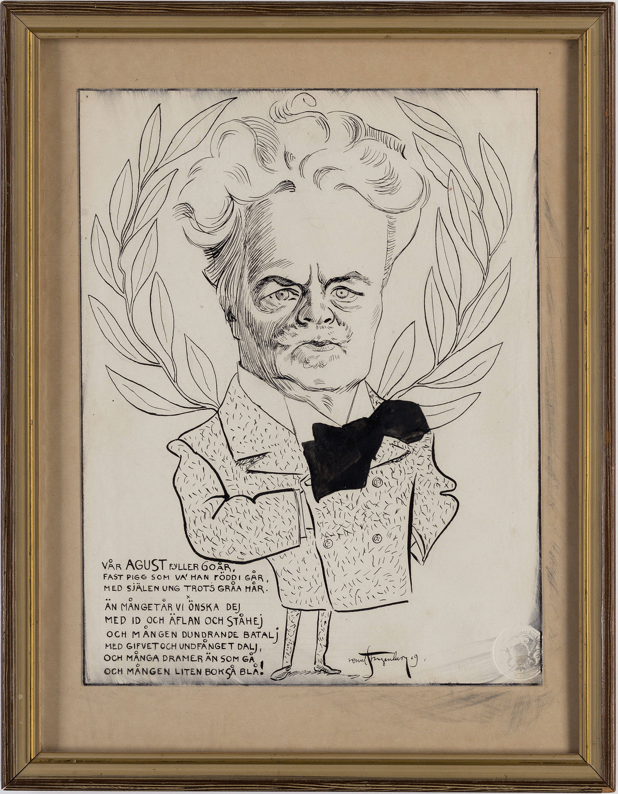 KNUT STANGENBERG, Tuschteckning, signerad och daterad -09. - Bukowskis