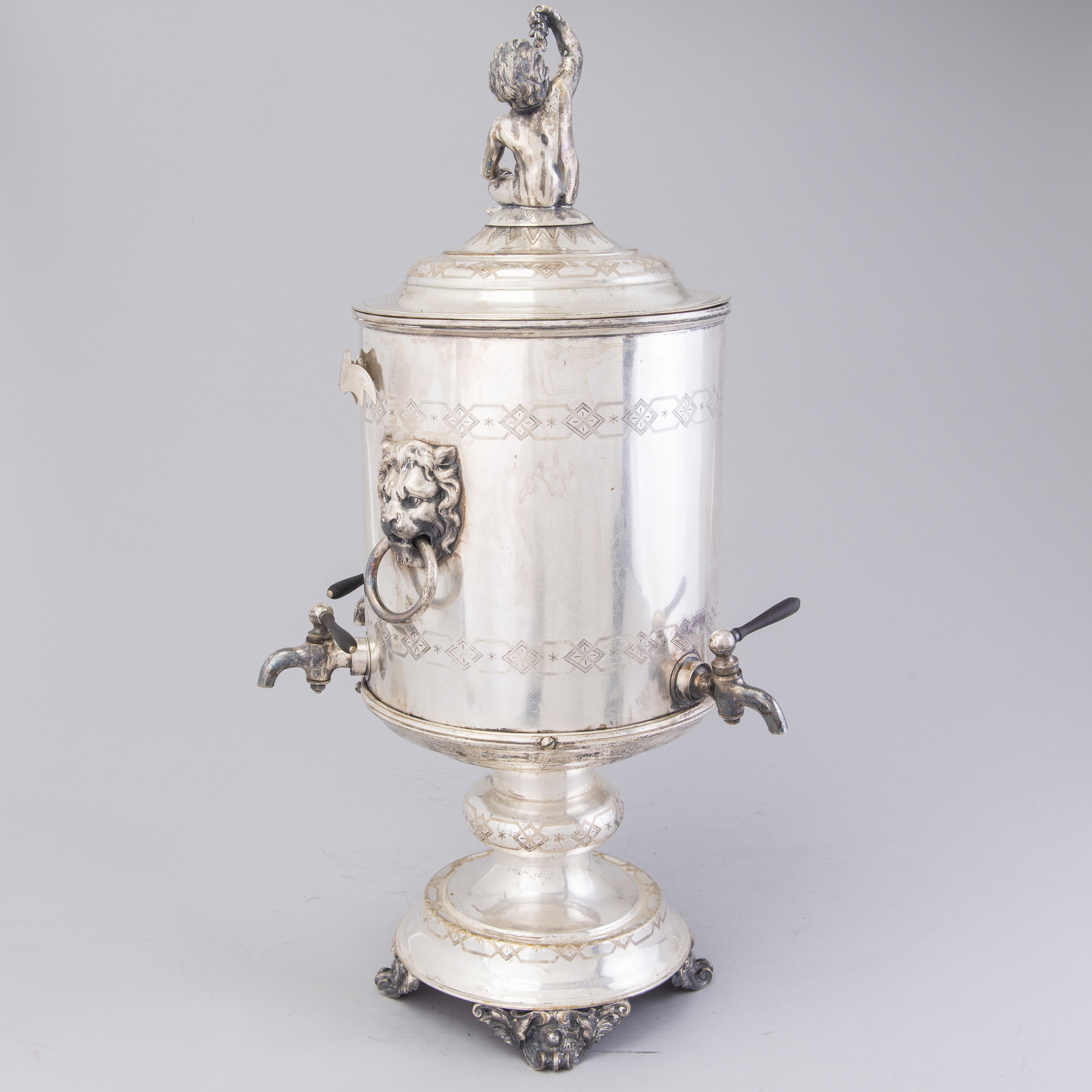Late 19th Century Swedish Nickel Silver Samovar for Vodka. - Bukowskis