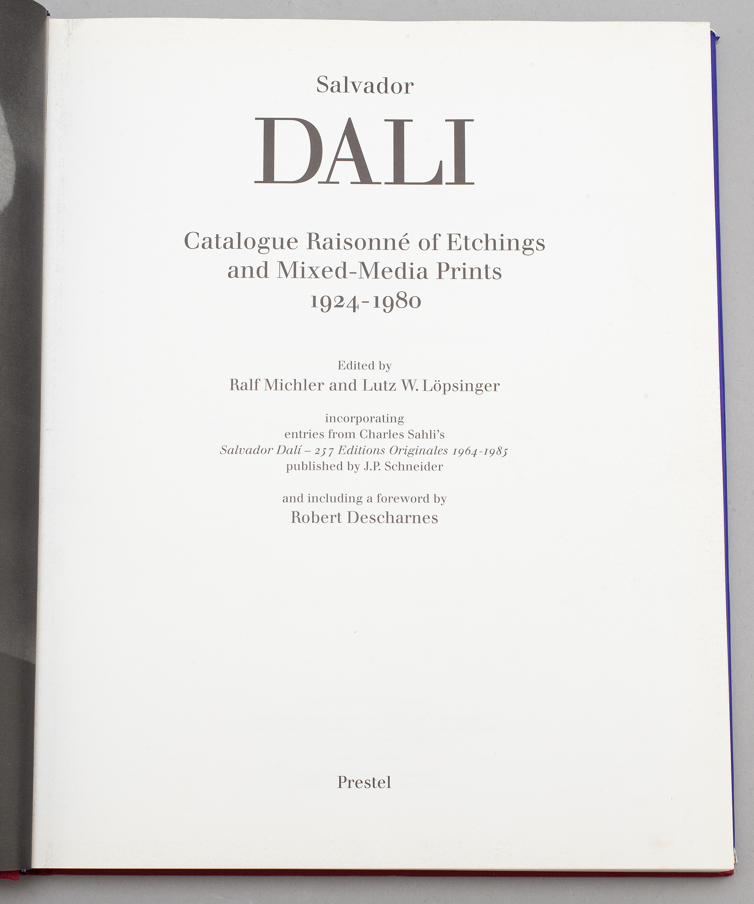 BÖCKER, Salvador Dali,Catalogue Raisonne of Etchings and Mixed-Media ...
