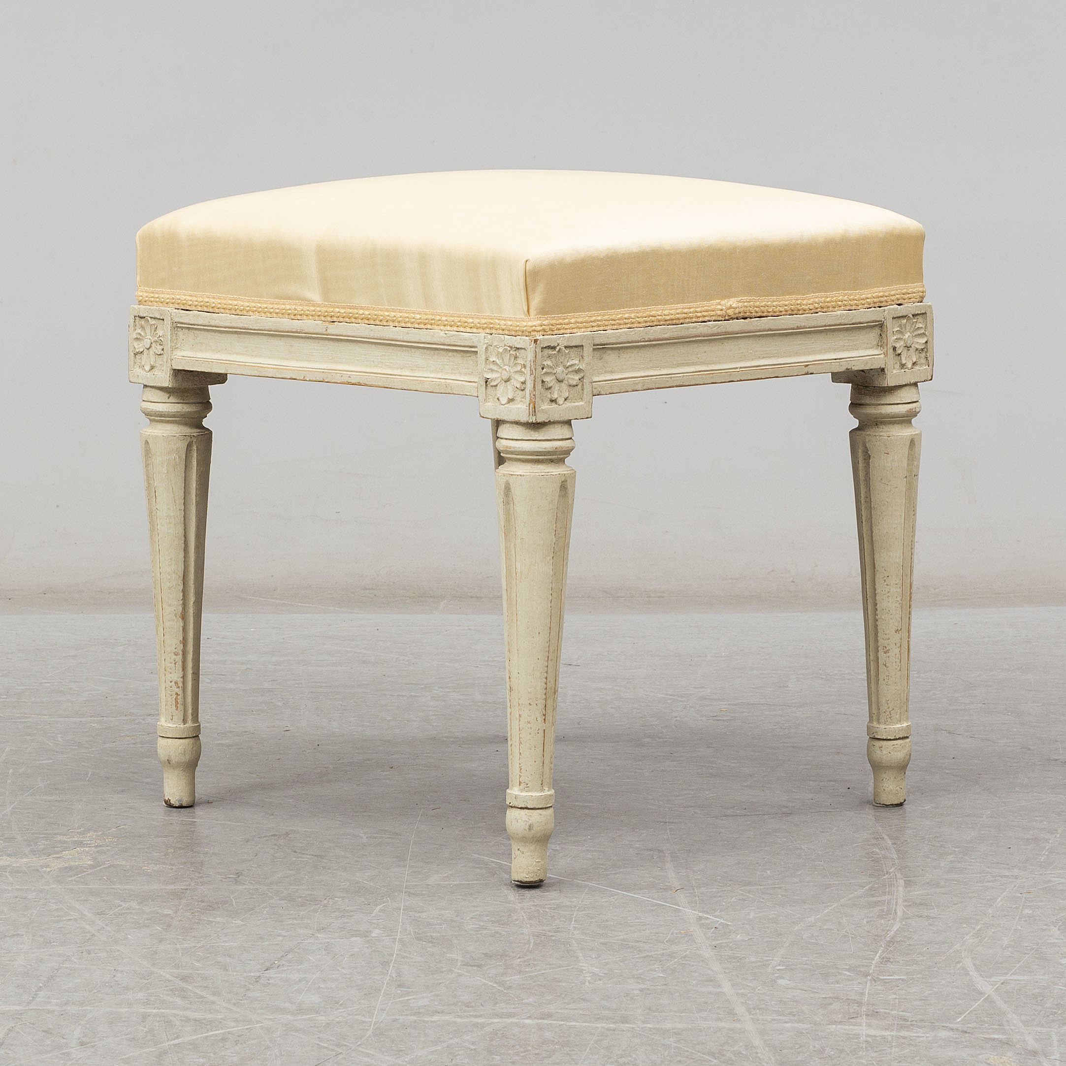 A Gustavian late 18th century stool by Jacob Malmsten (master in ...