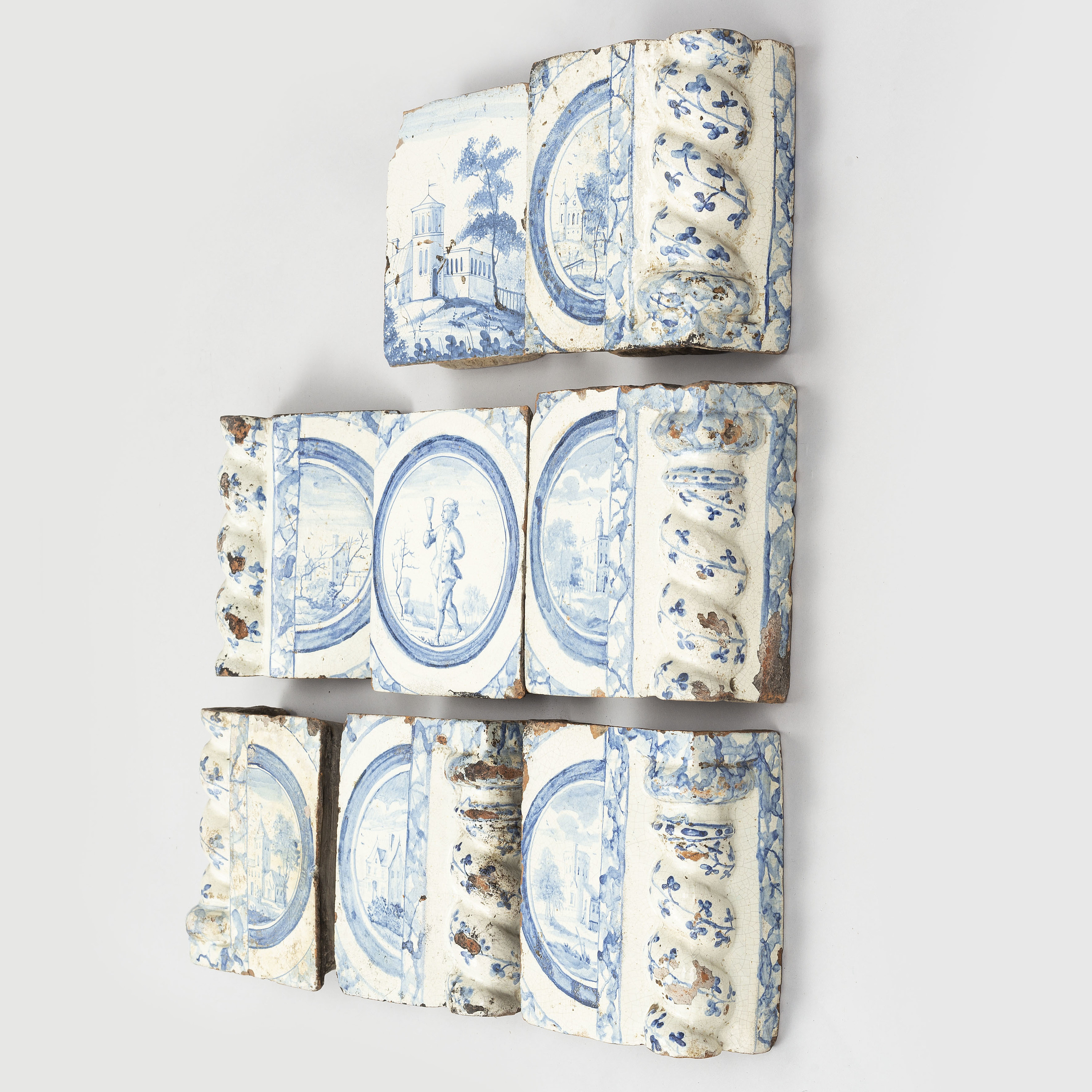 Eight Dutch ceramic tiles, 18th century. - Bukowskis