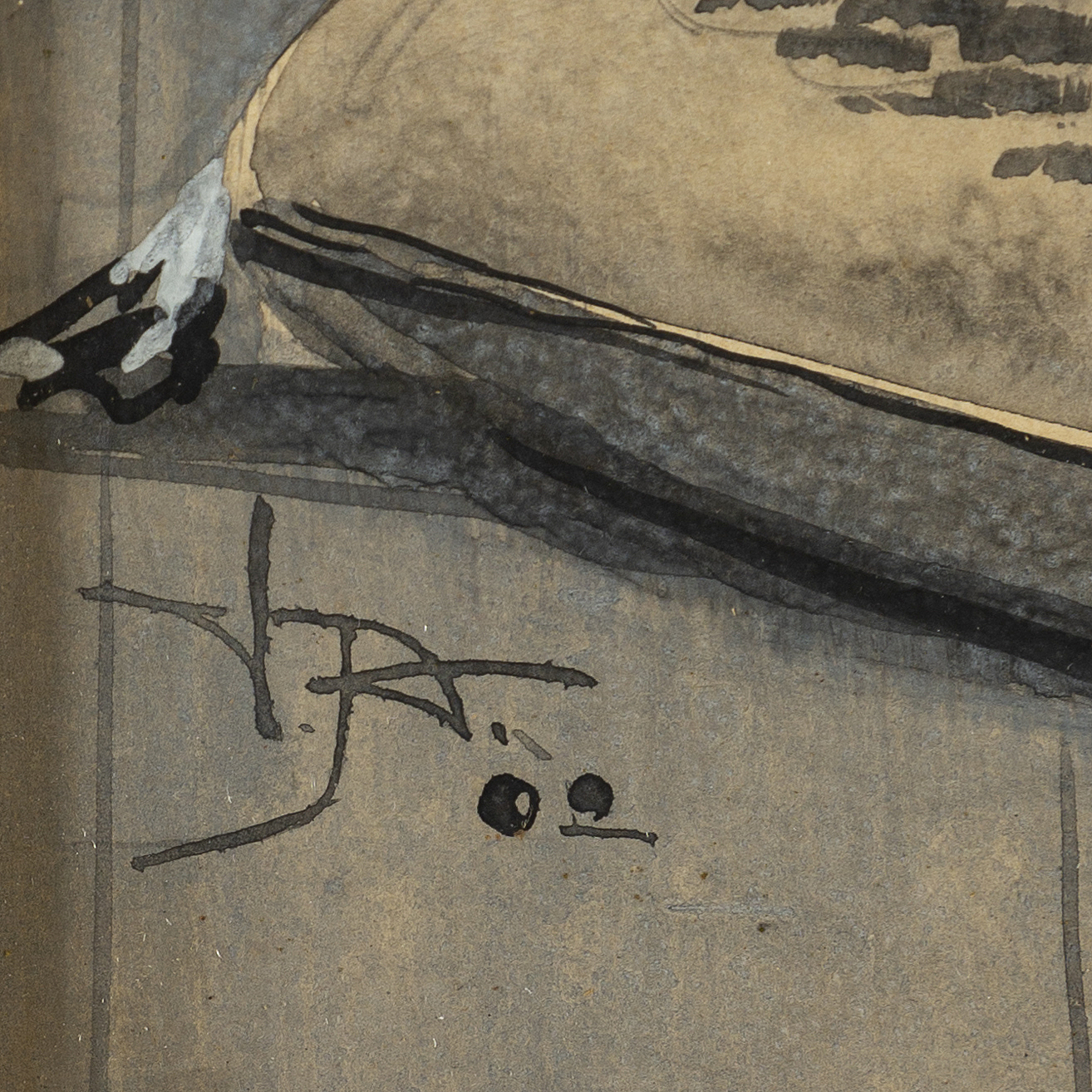 VICKE ANDRÉN, ink and gouache, signed and dated -02. - Bukowskis